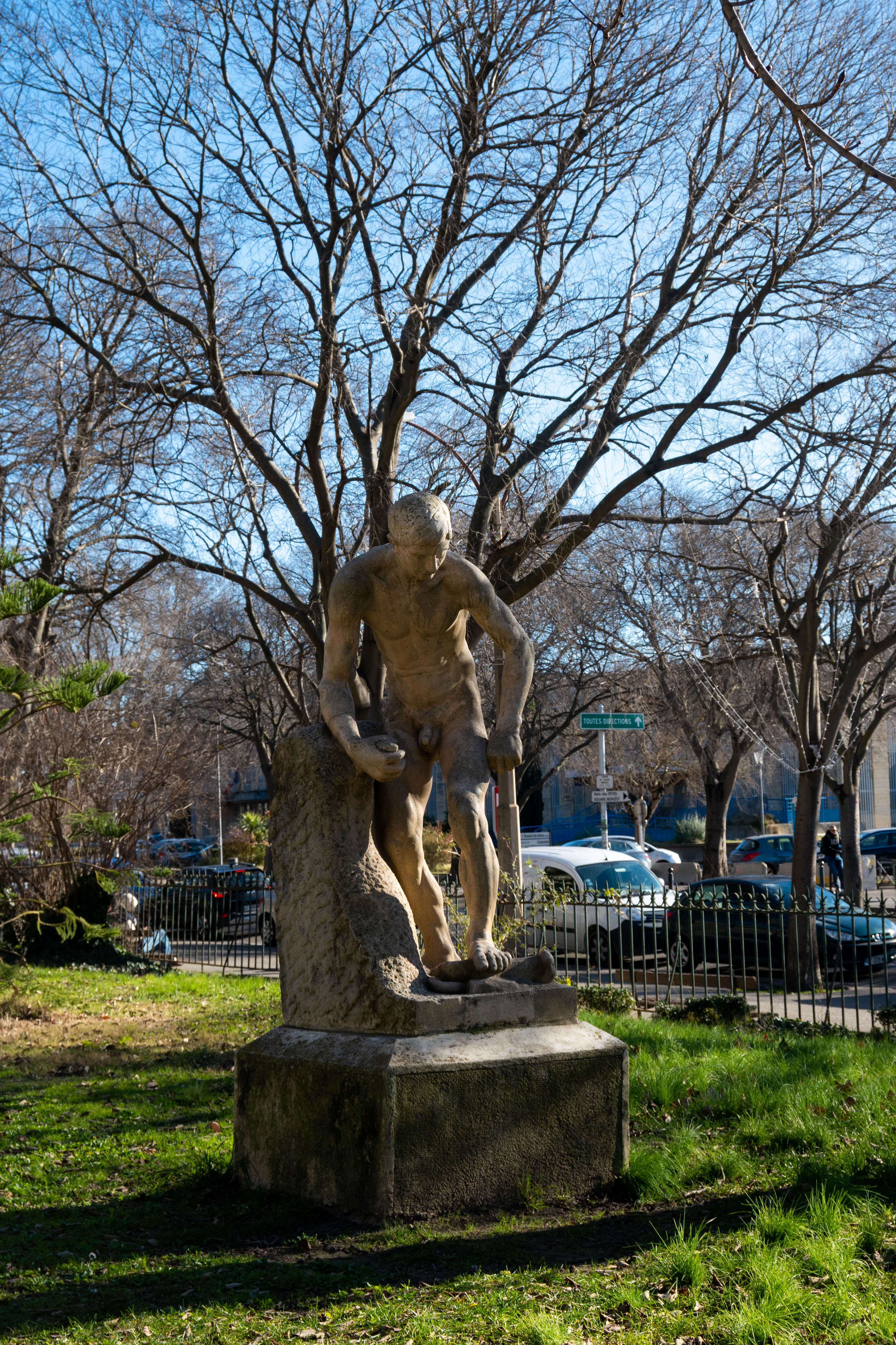 Historic Stone Statue in Arles Park France · Free Stock Photo