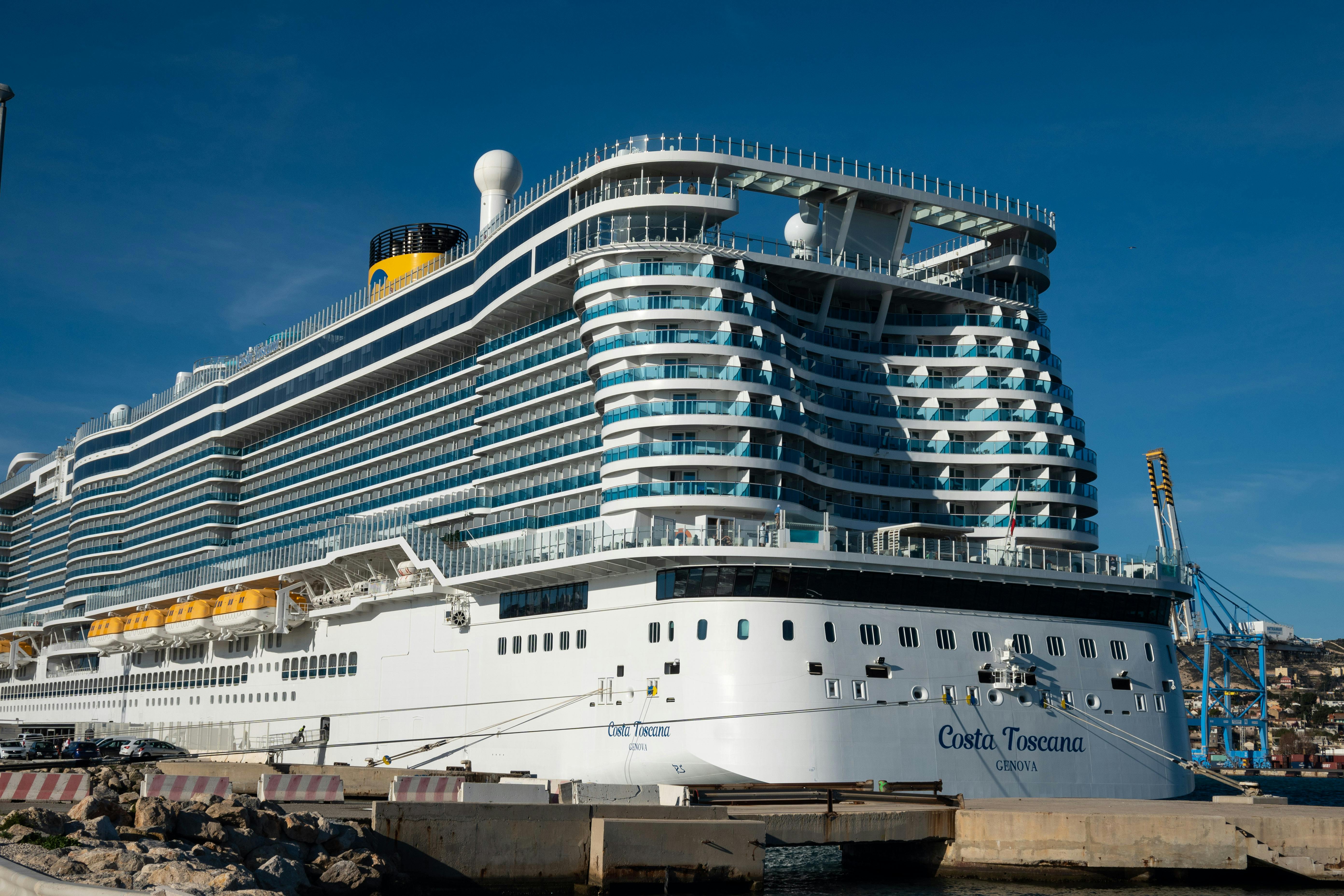 Luxury Cruise Ship Costa Toscana at Port · Free Stock Photo