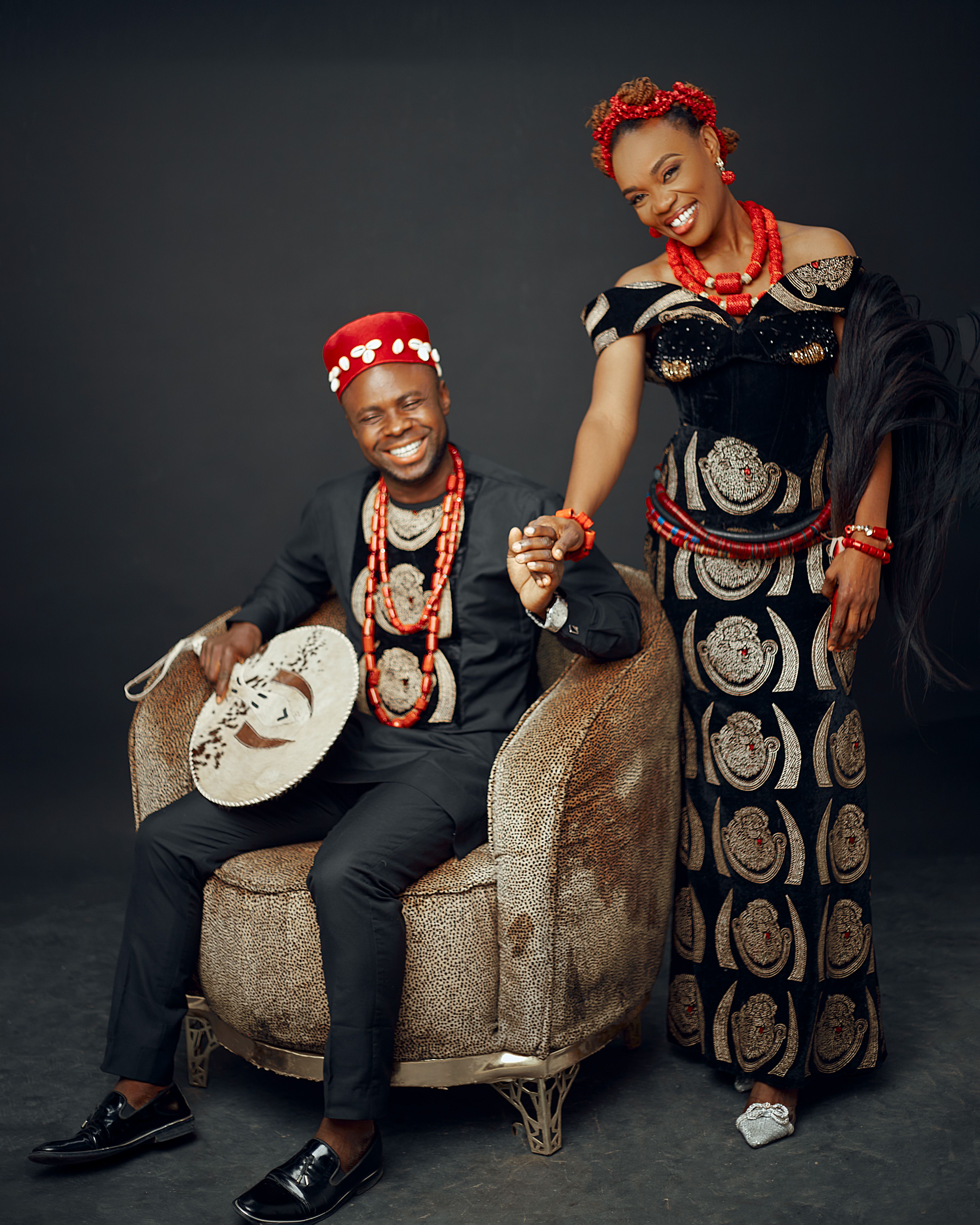 Traditional African Couple in Cultural Attire · Free Stock Photo