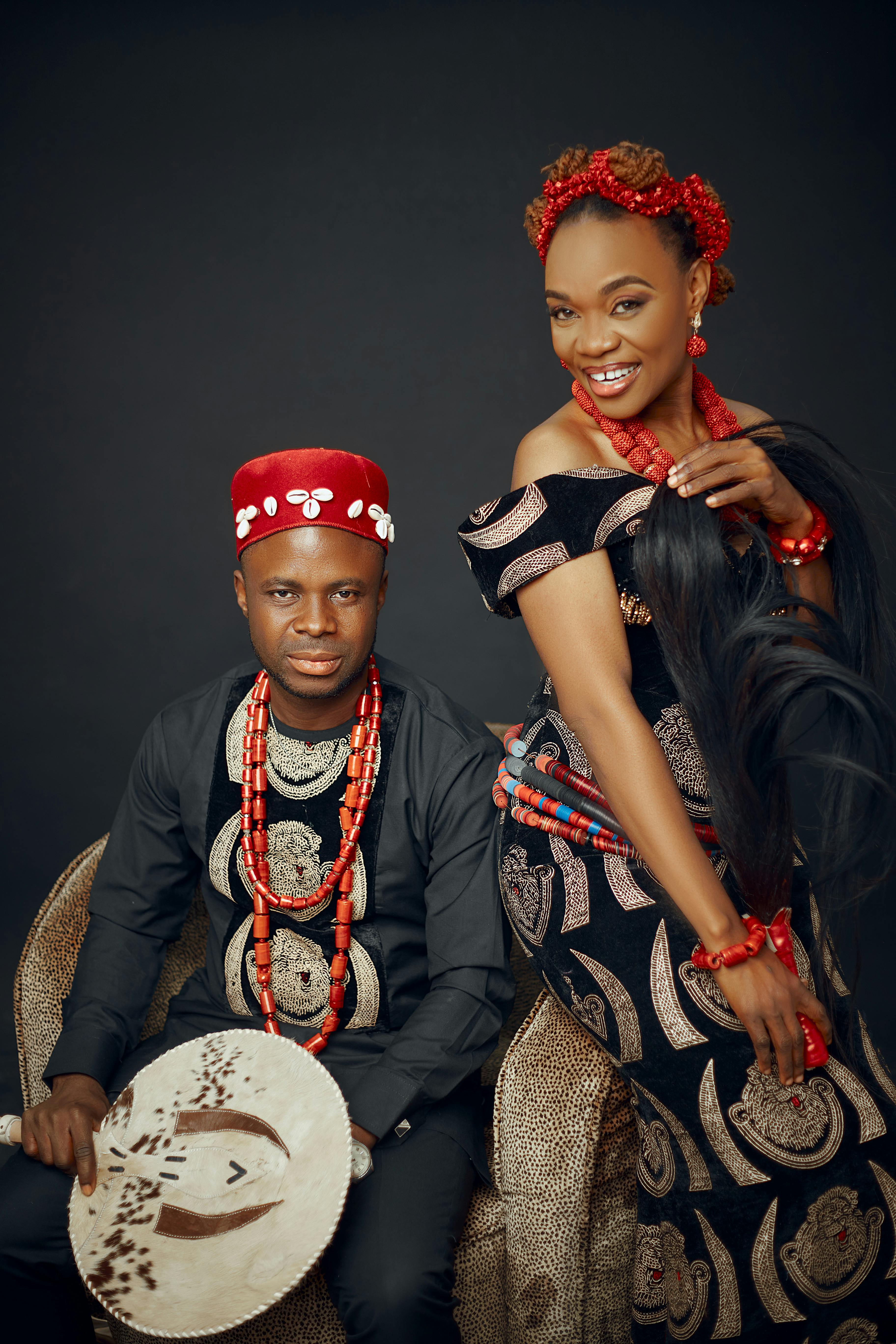 Traditional African Attire with Cultural Accessories · Free Stock Photo