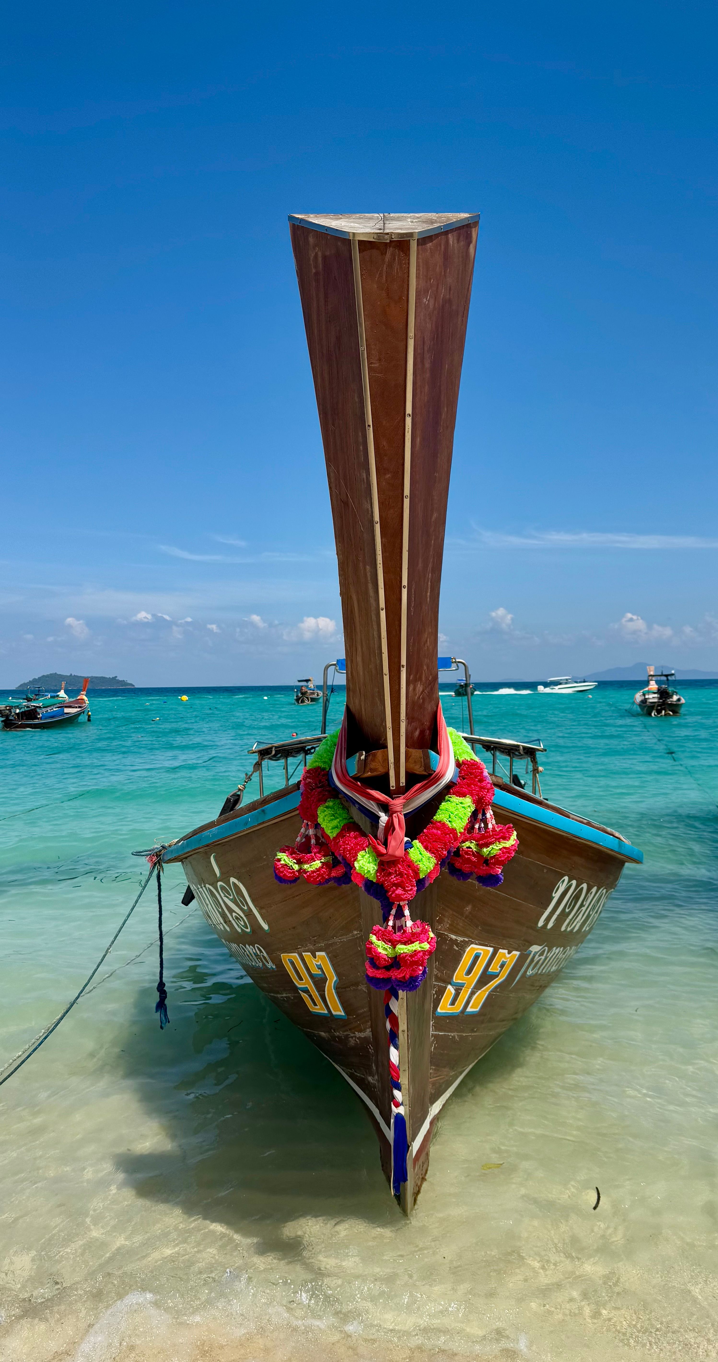 Traditional Longtail Boat on Tropical Beach · Free Stock Photo