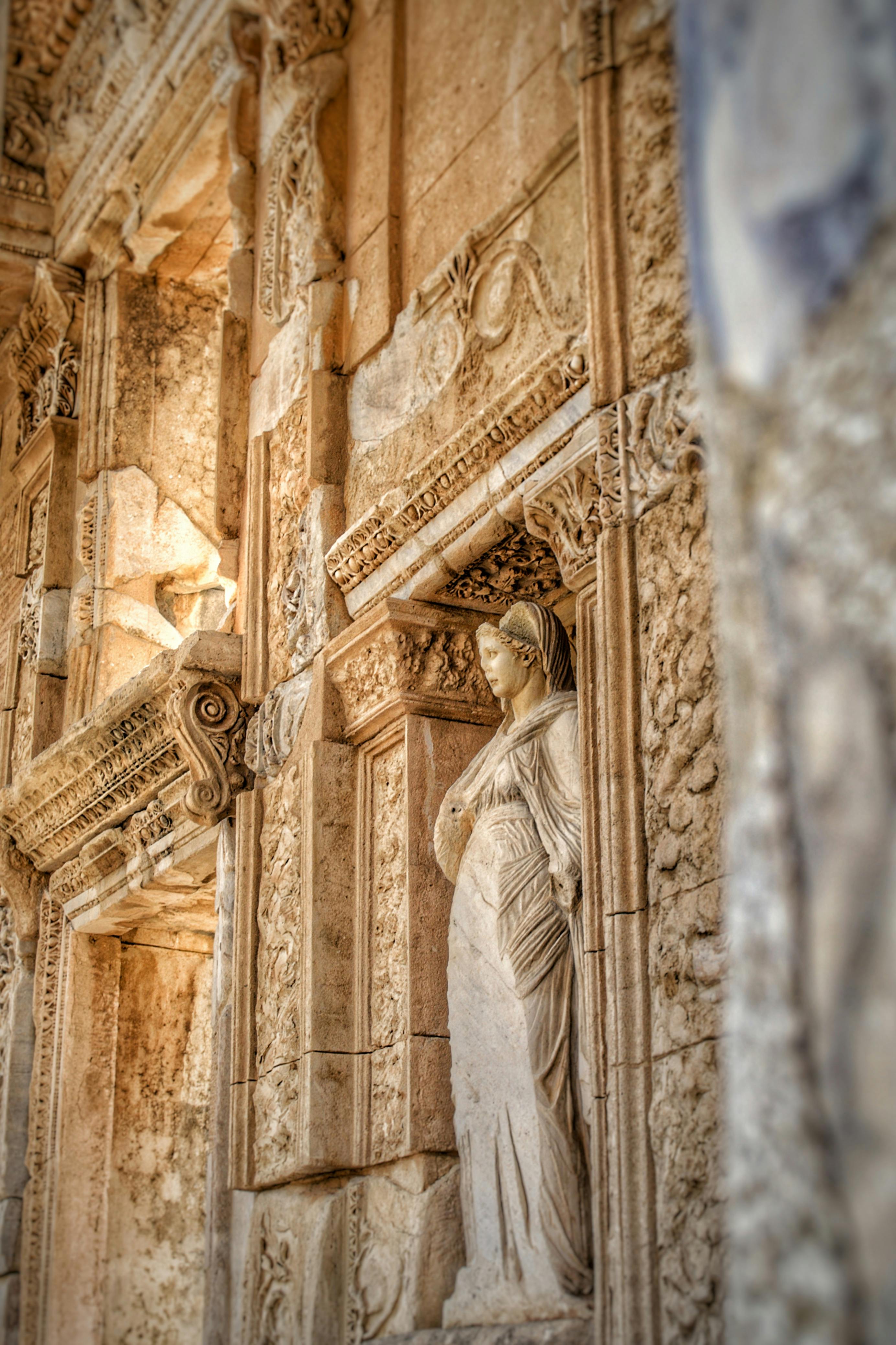 Ancient Ephesus Library Architecture Detail · Free Stock Photo