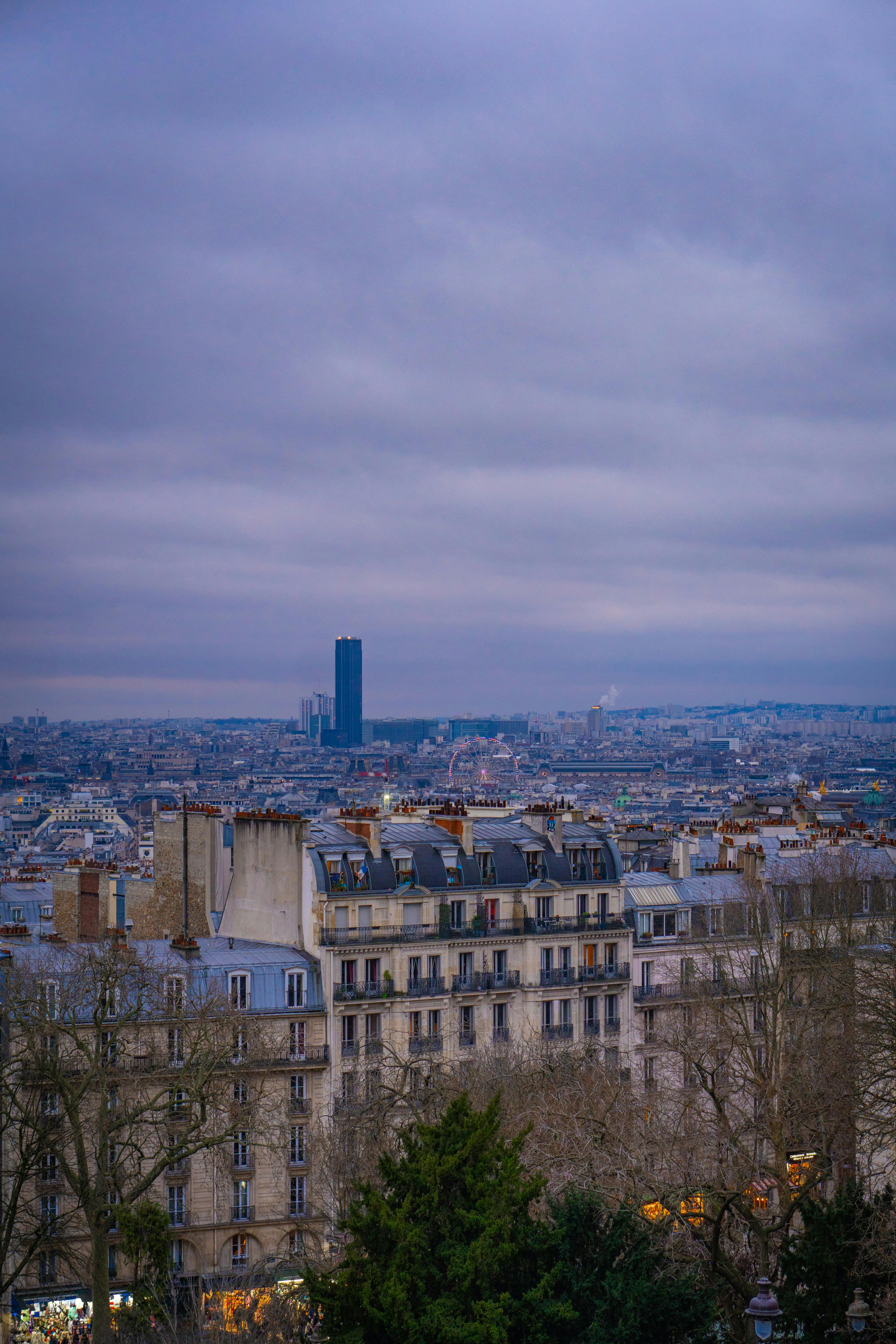 Aerial Photography of Concrete Buildings in Paris, France Near Eiffel ...