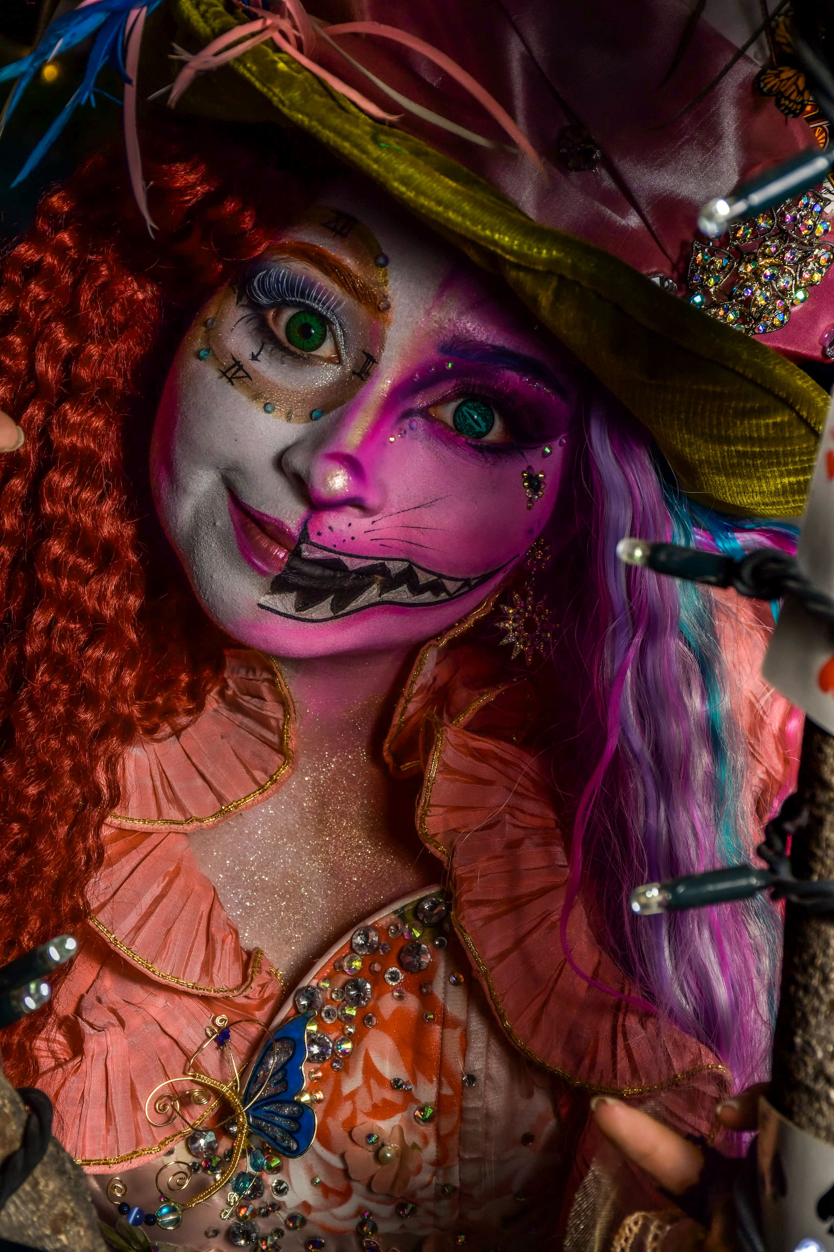 Colorful Fantasy Face Paint Portrait · Free Stock Photo