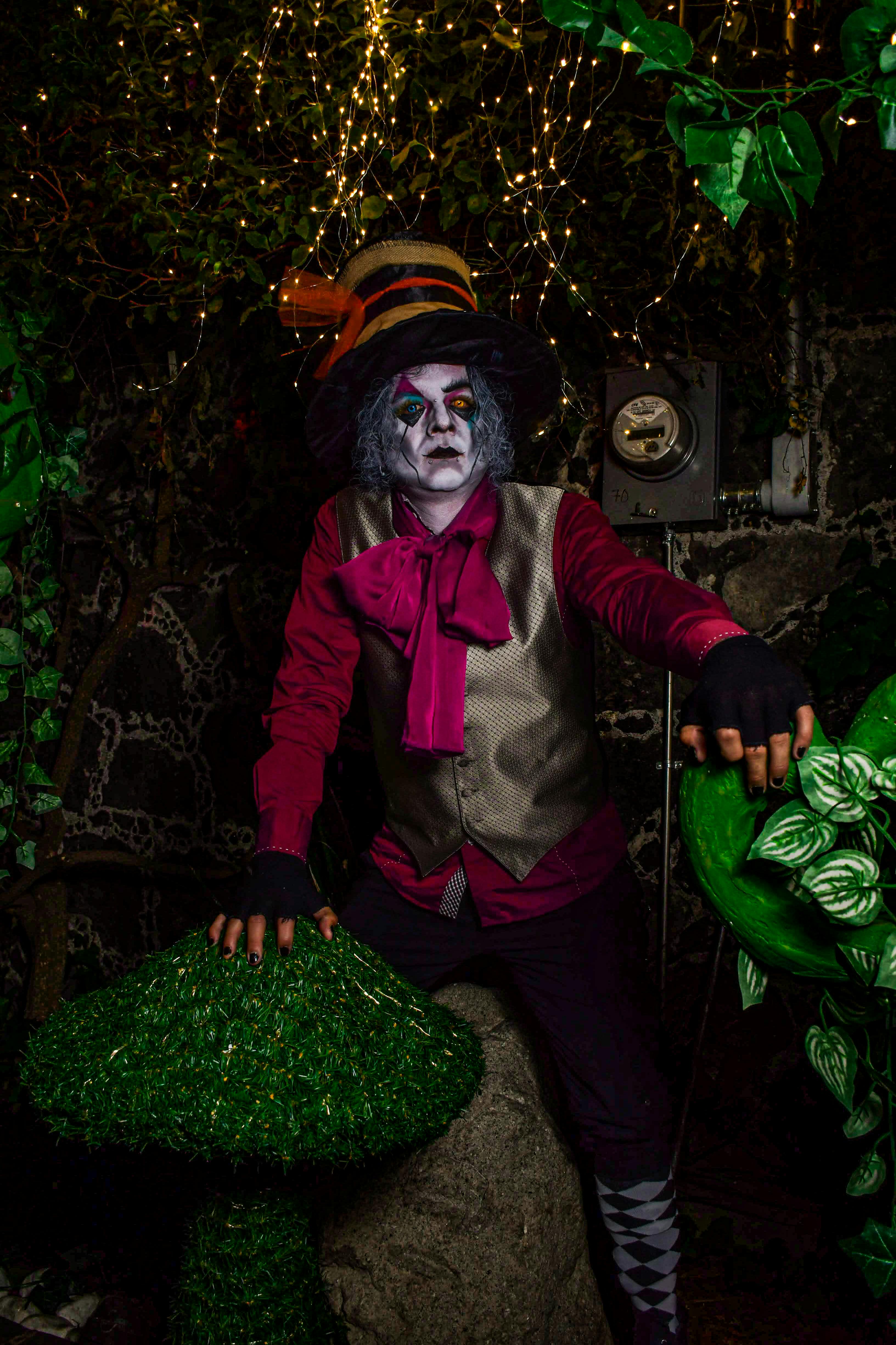 Whimsical Costume Fantasy Under Fairy Lights · Free Stock Photo