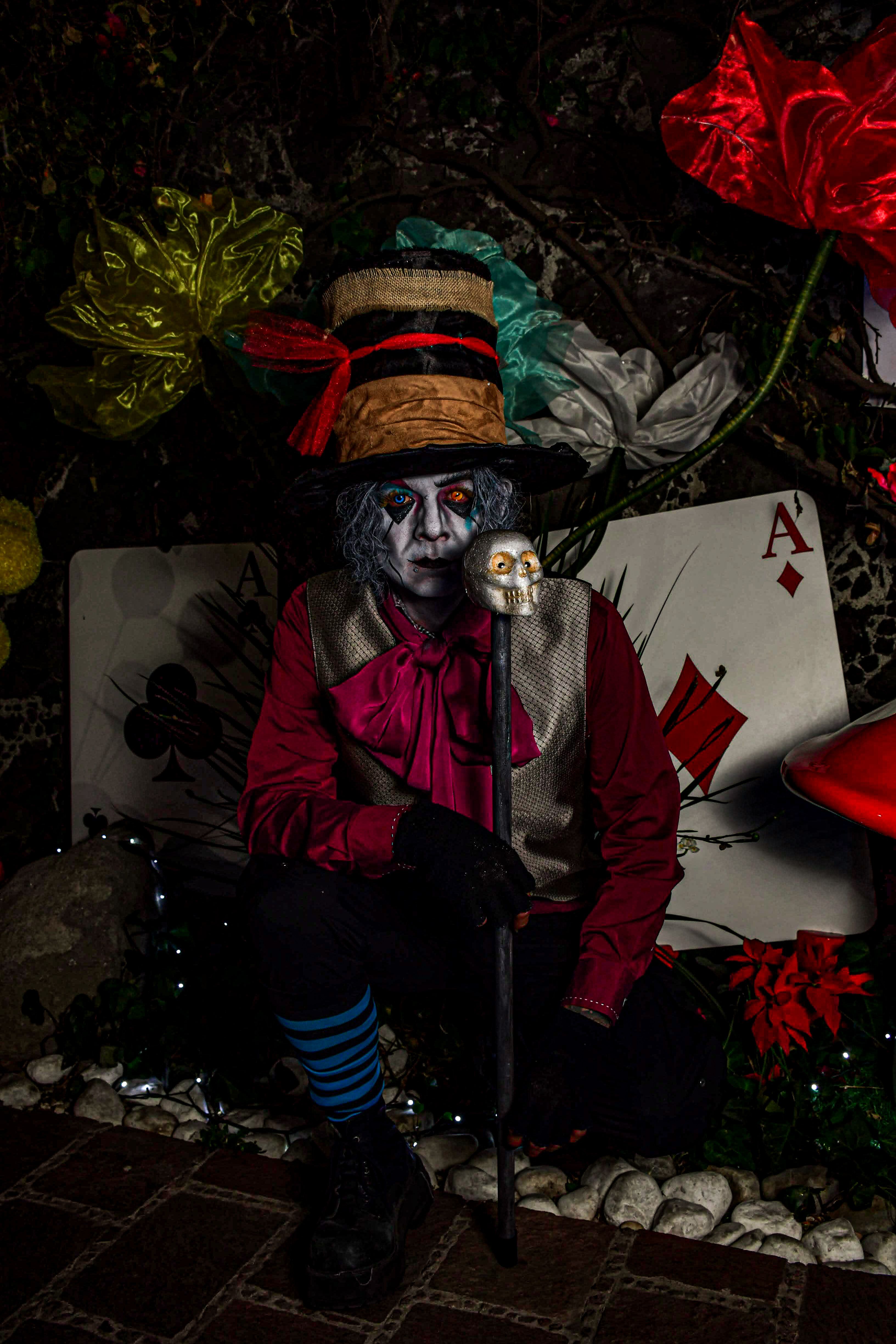 Mad Hatter Cosplay in Fantasy Setting · Free Stock Photo