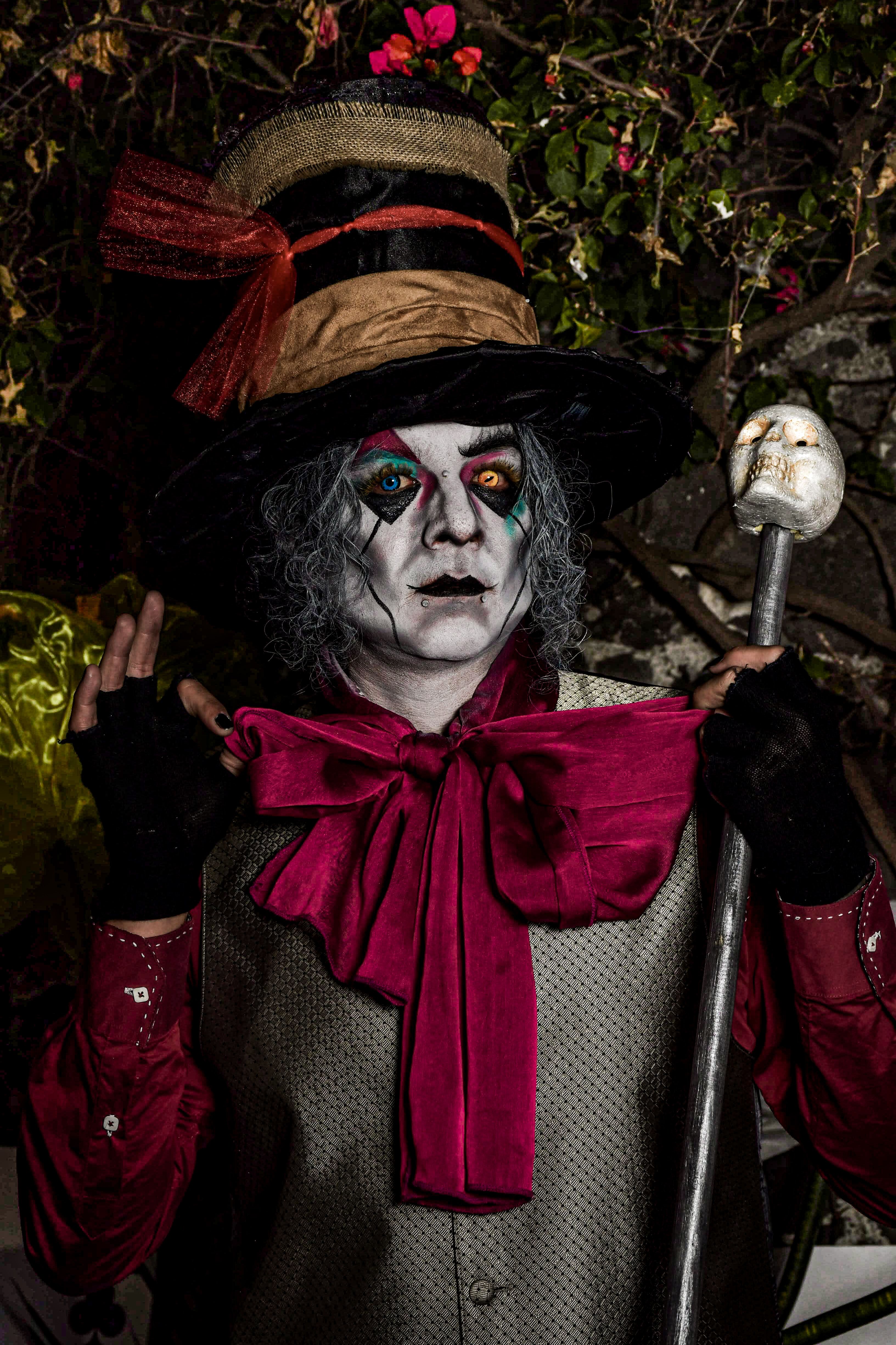Mad Hatter Costume Portrait with Dramatic Lighting · Free Stock Photo