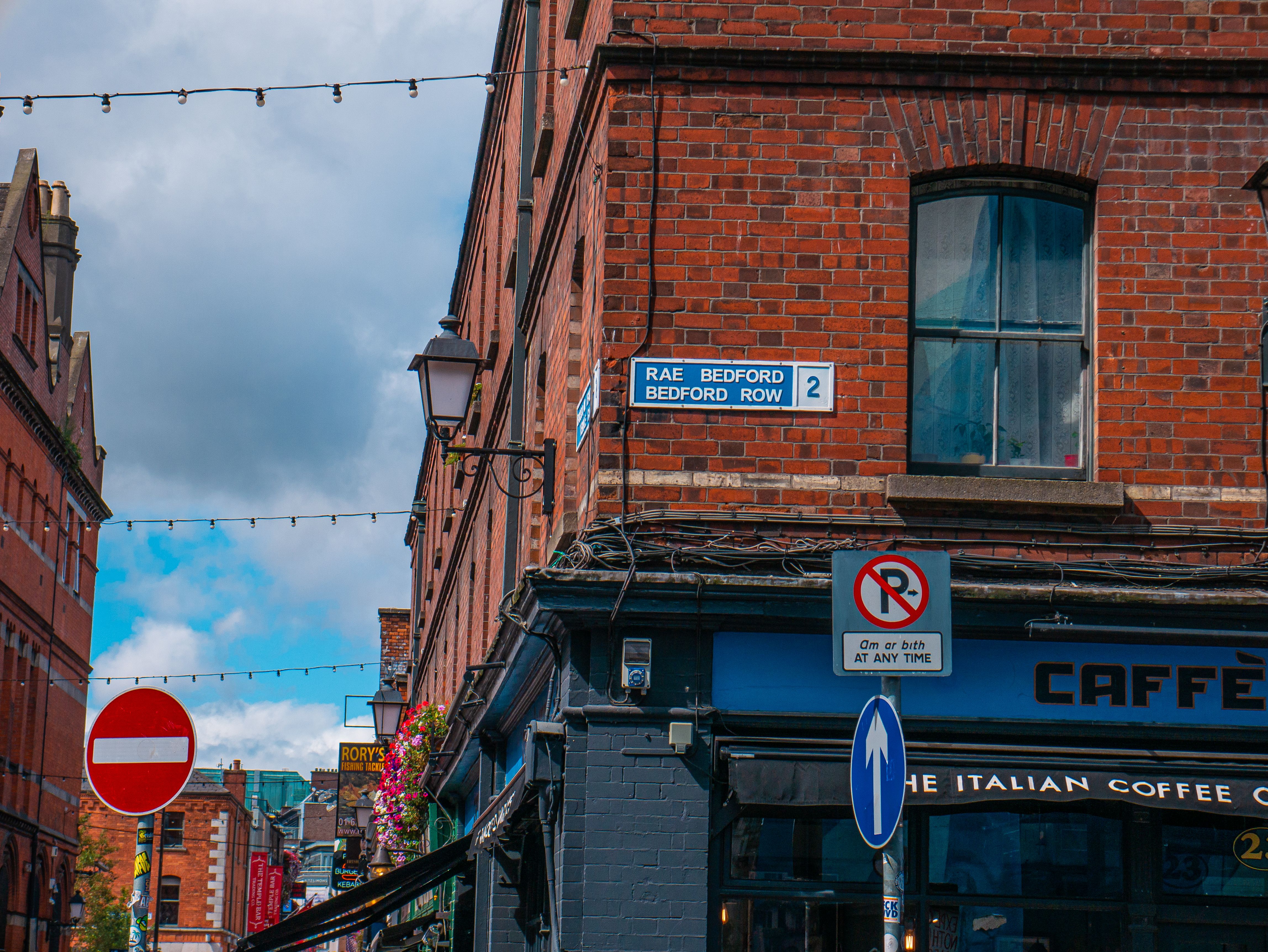 Tampilan Jalan Bedford Row Di Dublin · Foto Stok Gratis