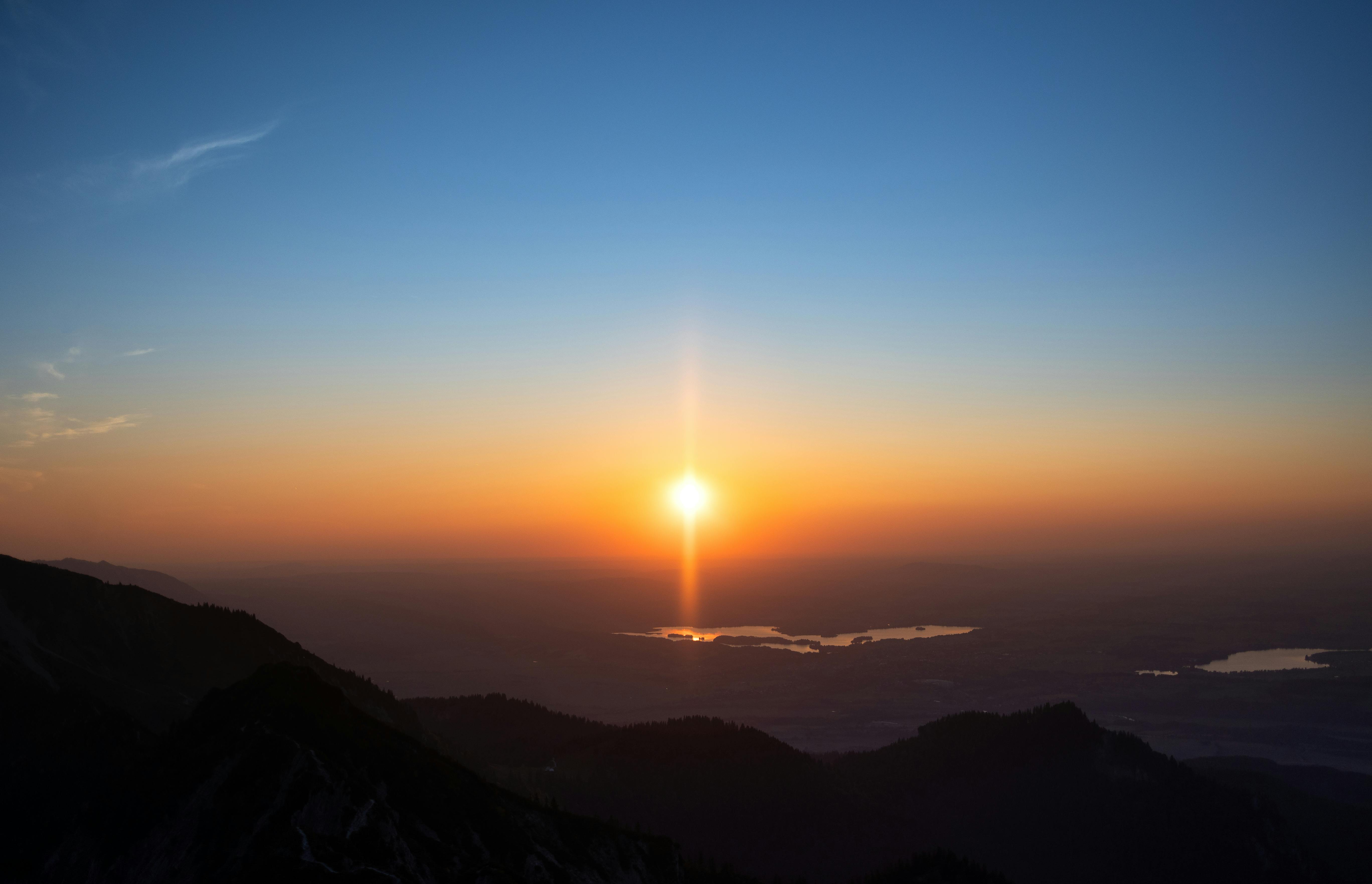 Breathtaking Alpine Sunset in Bavaria, Germany · Free Stock Photo