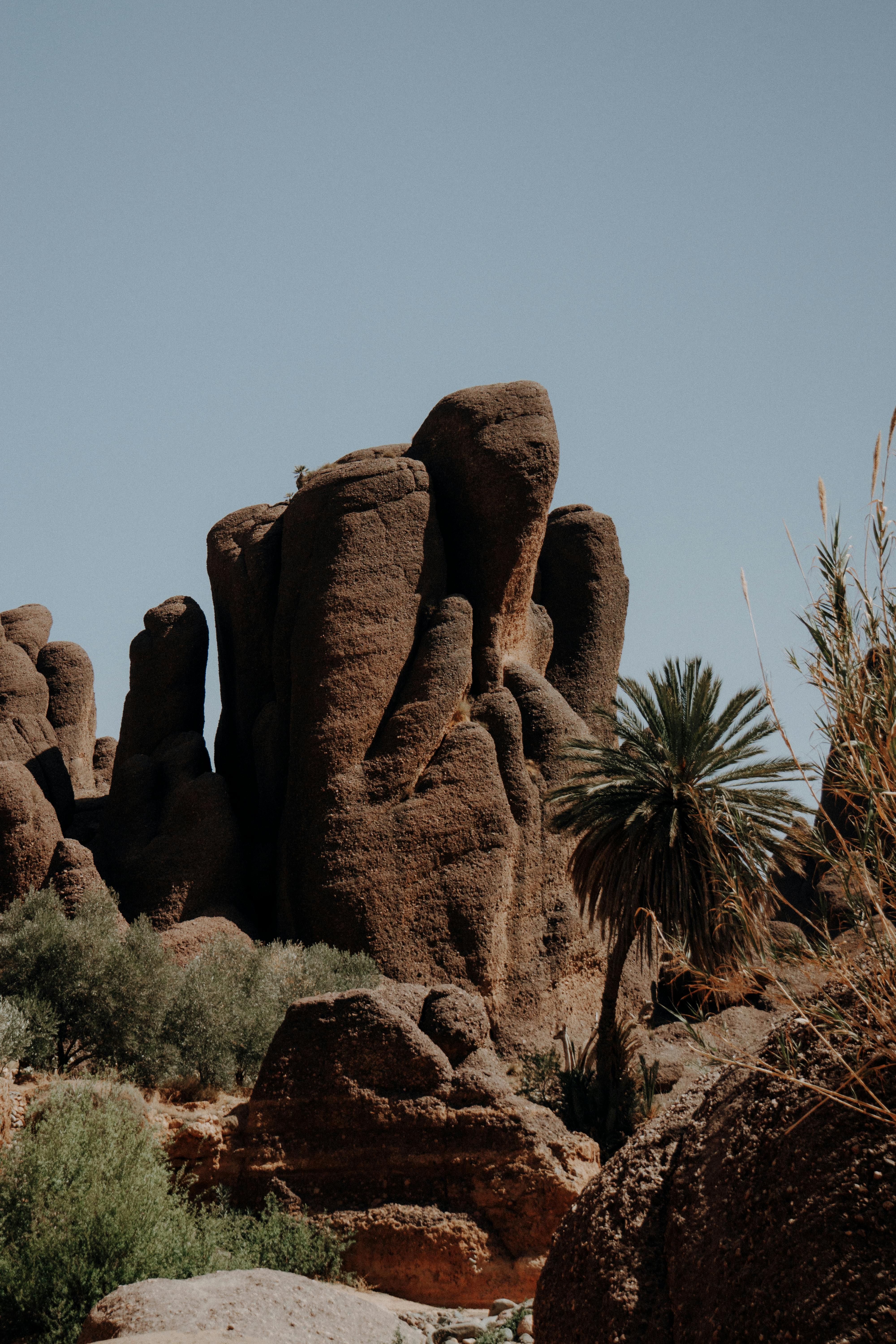 Majestic Rock Formations in Moroccan Desert · Free Stock Photo