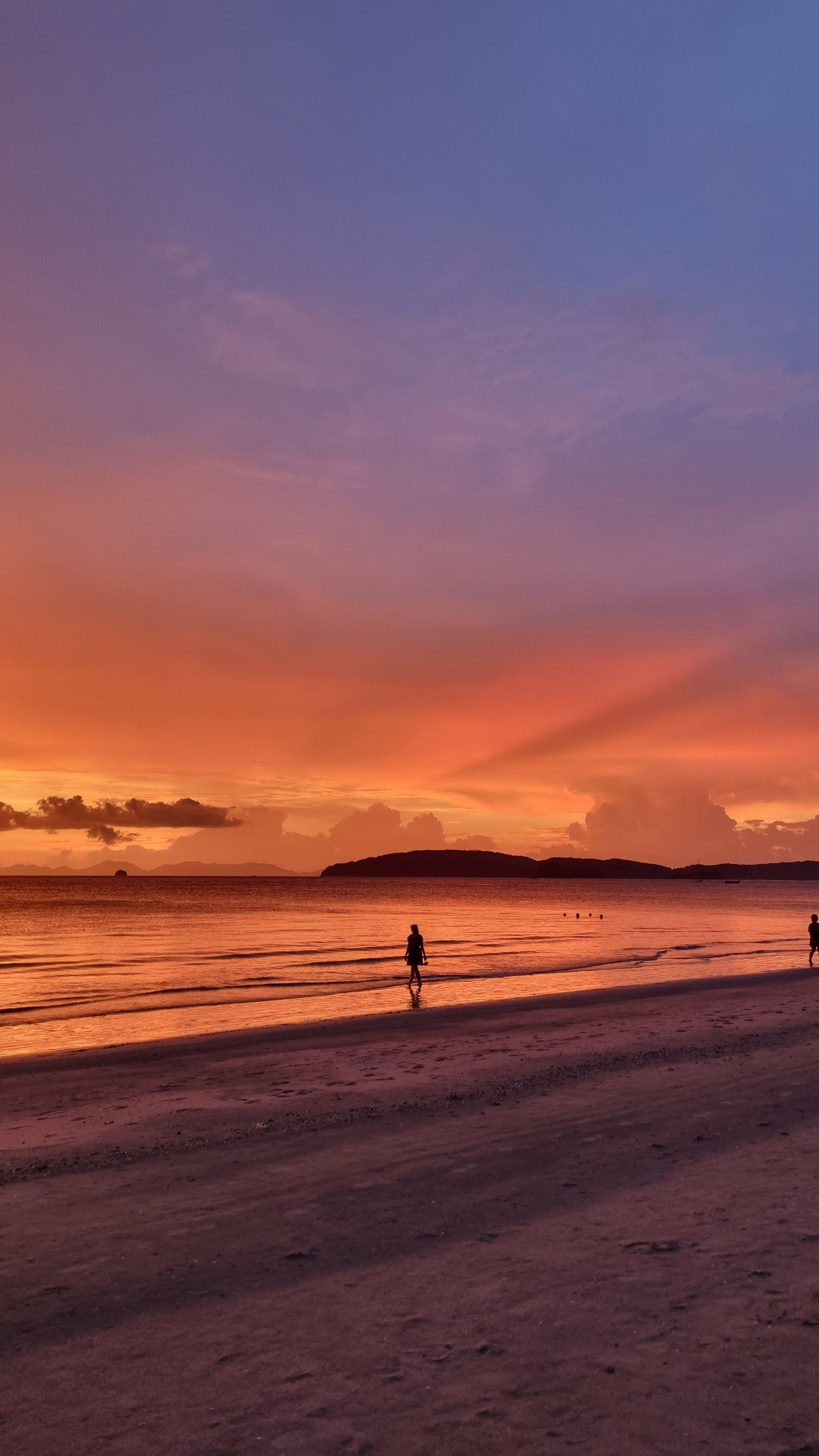 Serene Sunset Beach View in Krabi, Thailand · Free Stock Photo