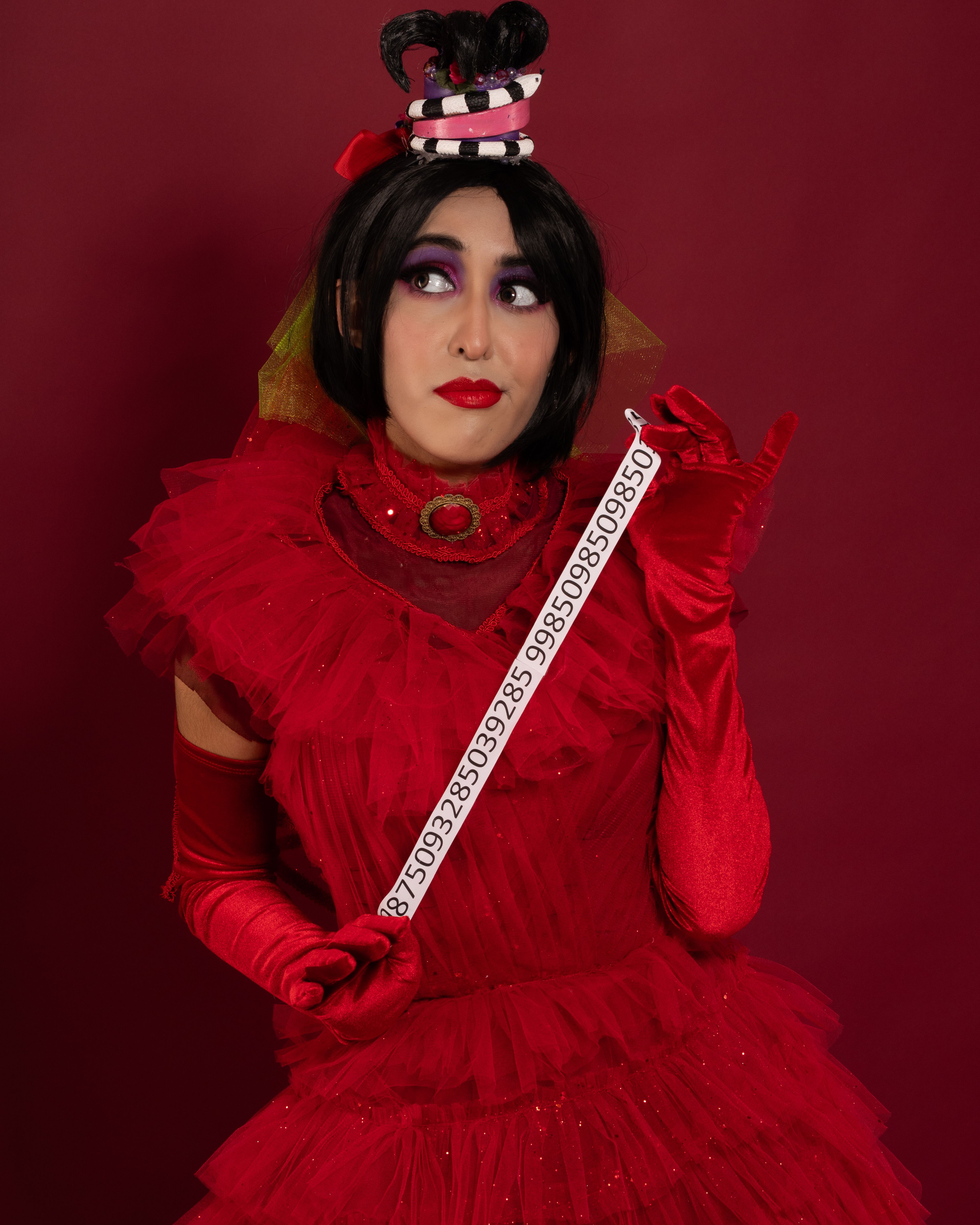 Colorful Cosplay Character in Red Dress · Free Stock Photo