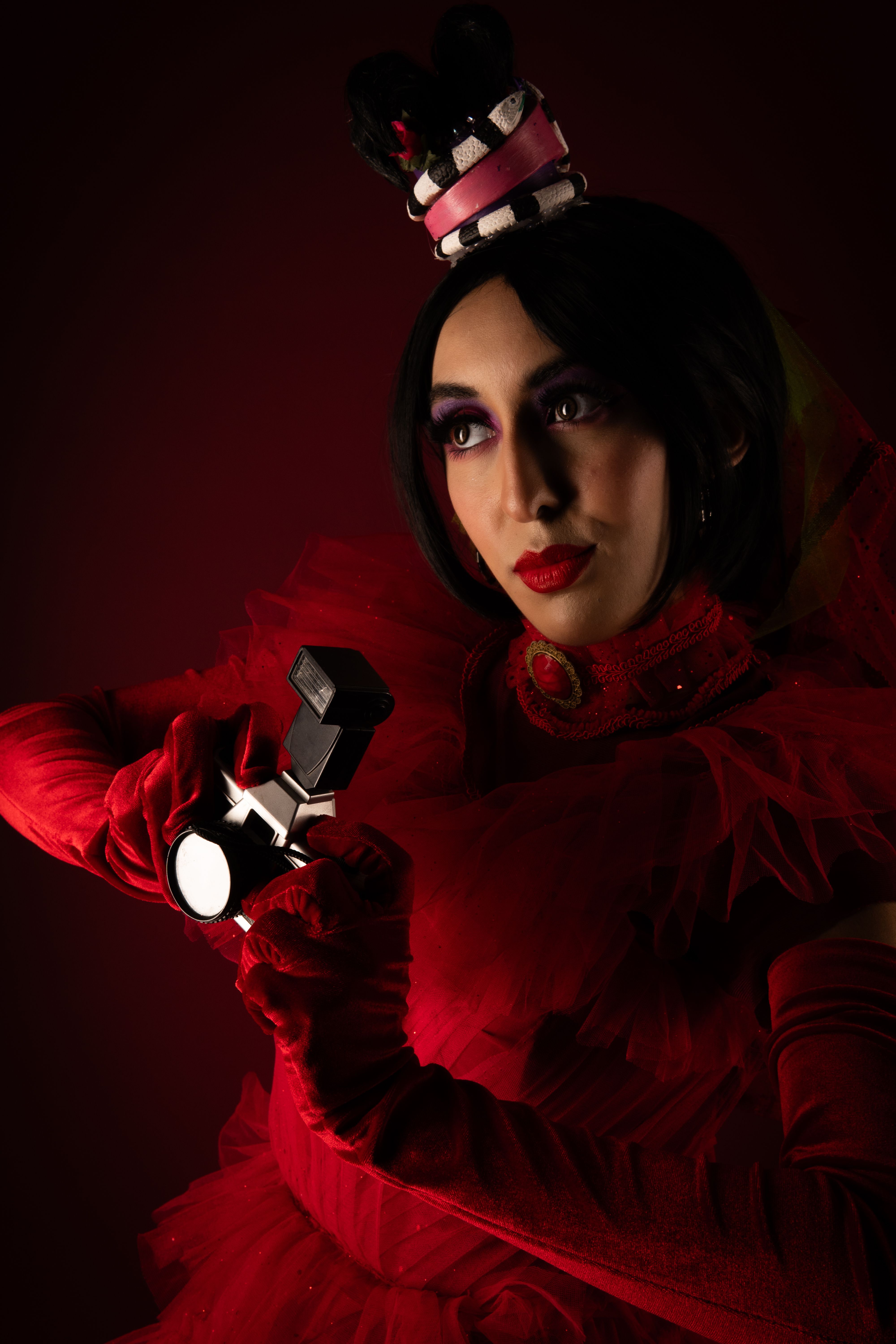Gothic Cosplay Character with Dramatic Makeup · Free Stock Photo