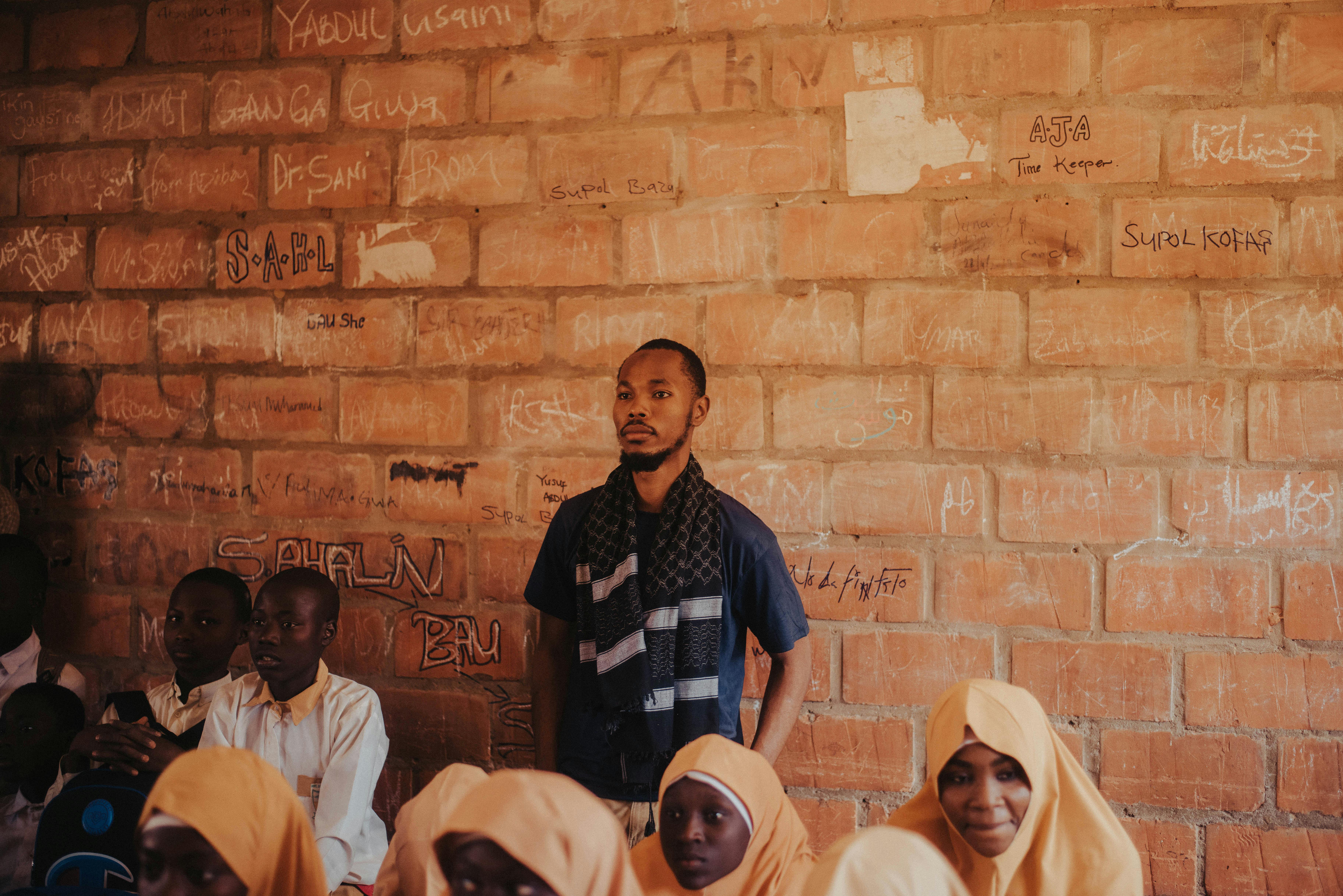 African Classroom with Students and Teacher · Free Stock Photo