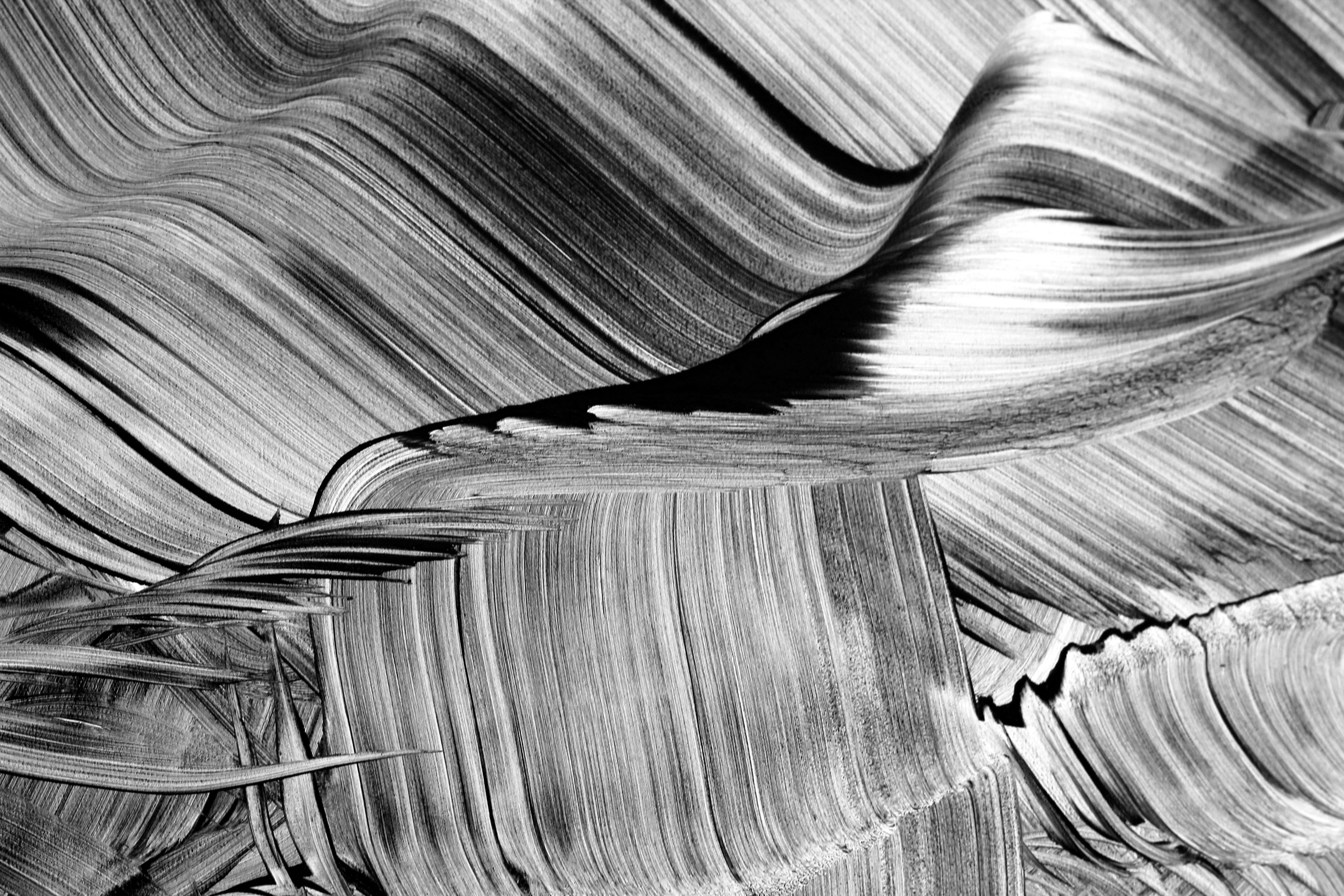 Abstract Black and White Texture Art · Free Stock Photo