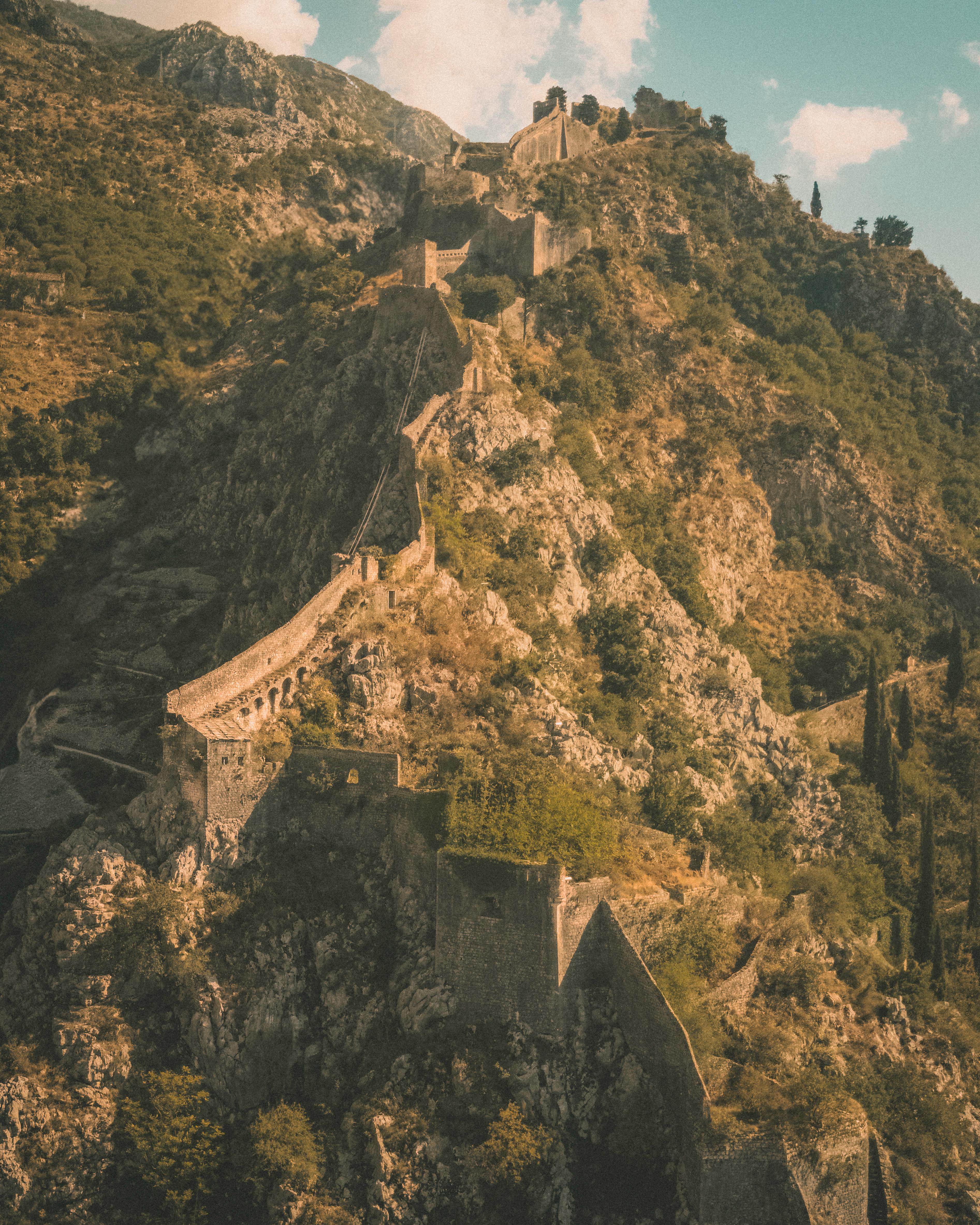 Majestic View of Kotor Fort in Montenegro · Free Stock Photo