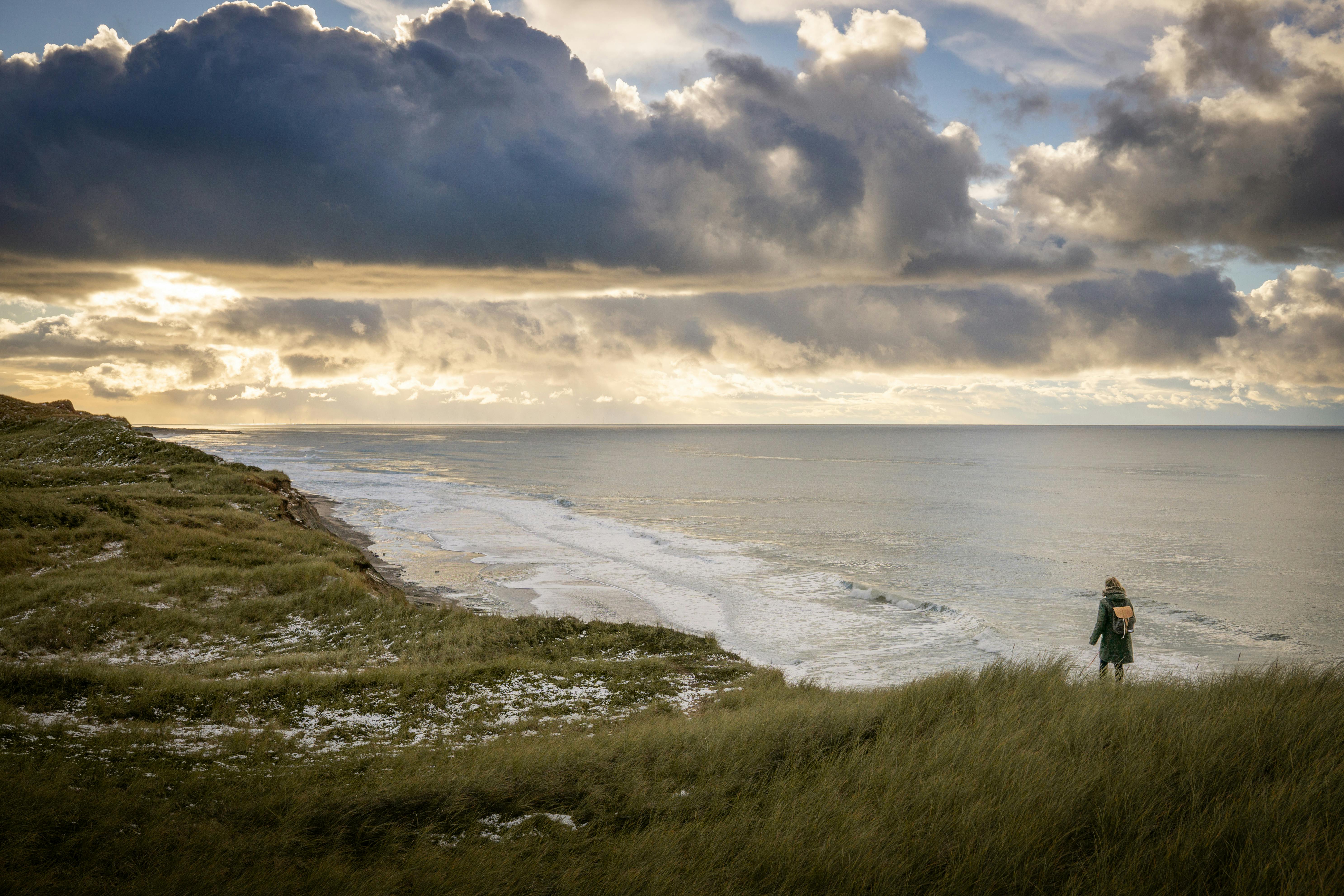Scenic Coastal View at Agger, Denmark Beach · Free Stock Photo