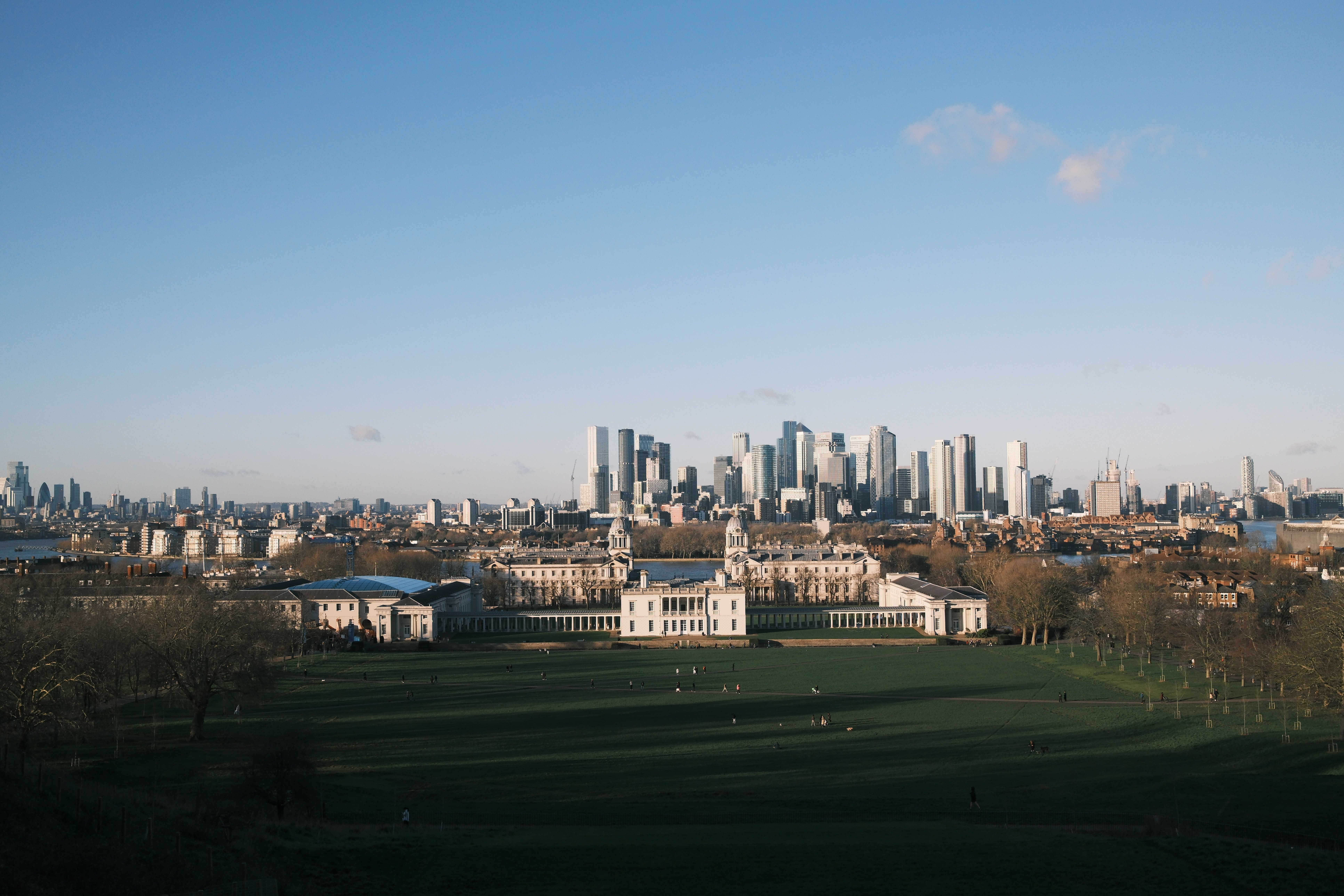 Panoramic View of Greenwich and London Skyline · Free Stock Photo