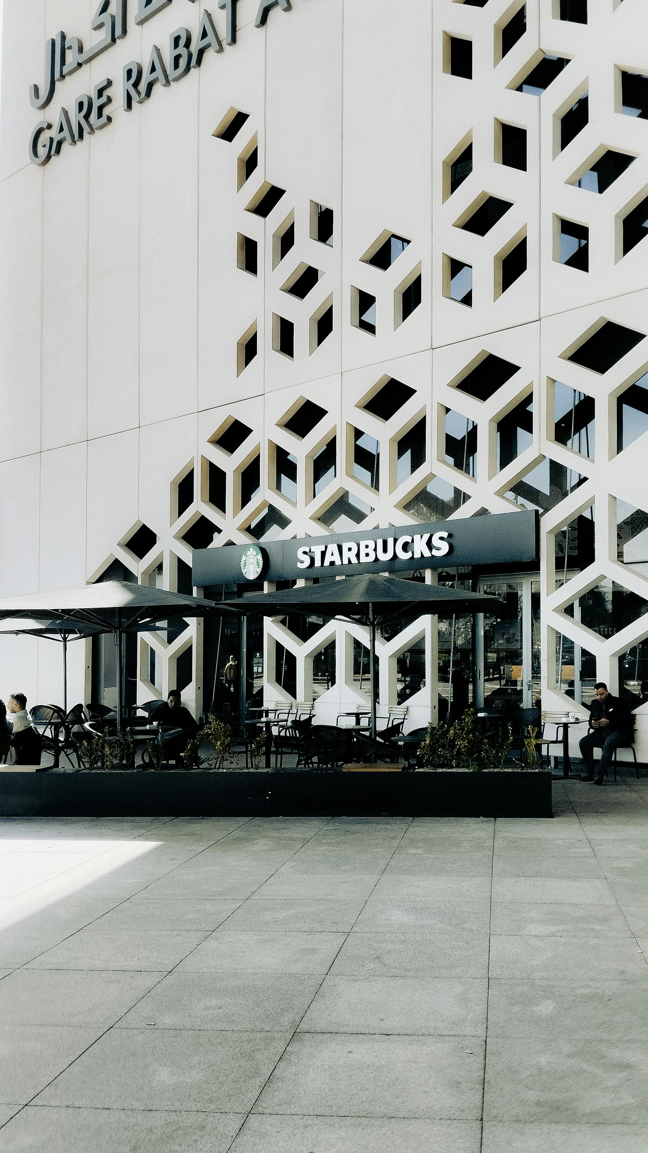 Modern Starbucks Exterior in Rabat, Morocco · Free Stock Photo