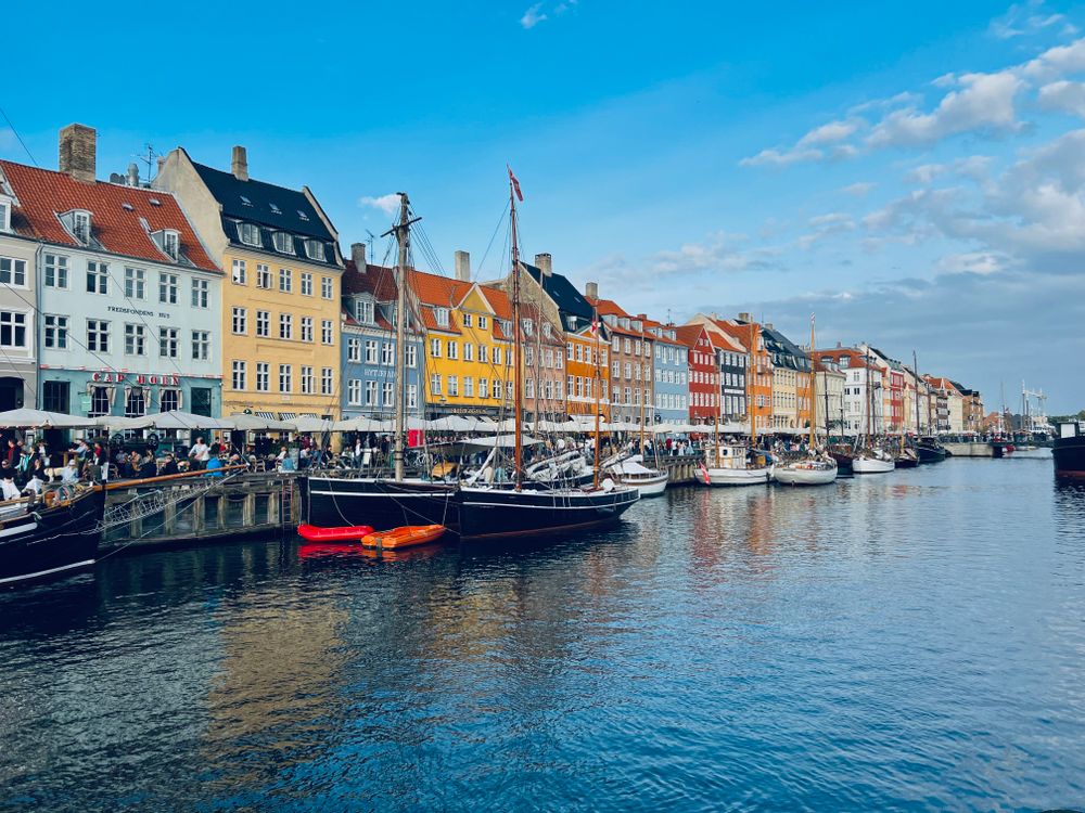 Colorful Nyhavn Harbor In Copenhagen Denmark Free Stock Photo Colorful Nyhavn Harbor In Copenhagen Denmark Free Stock Photo