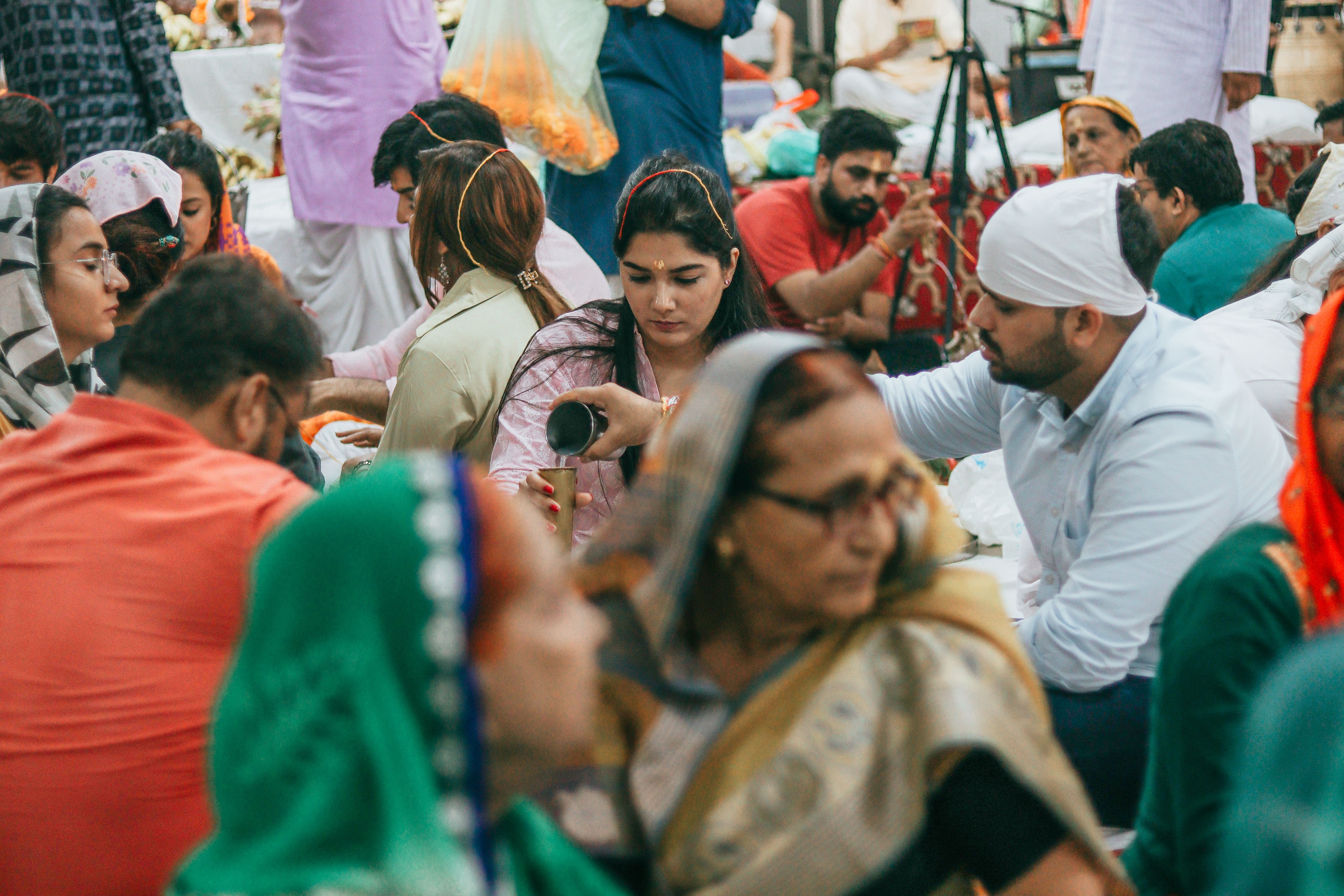 Vibrant Cultural Gathering in Delhi, India · Free Stock Photo