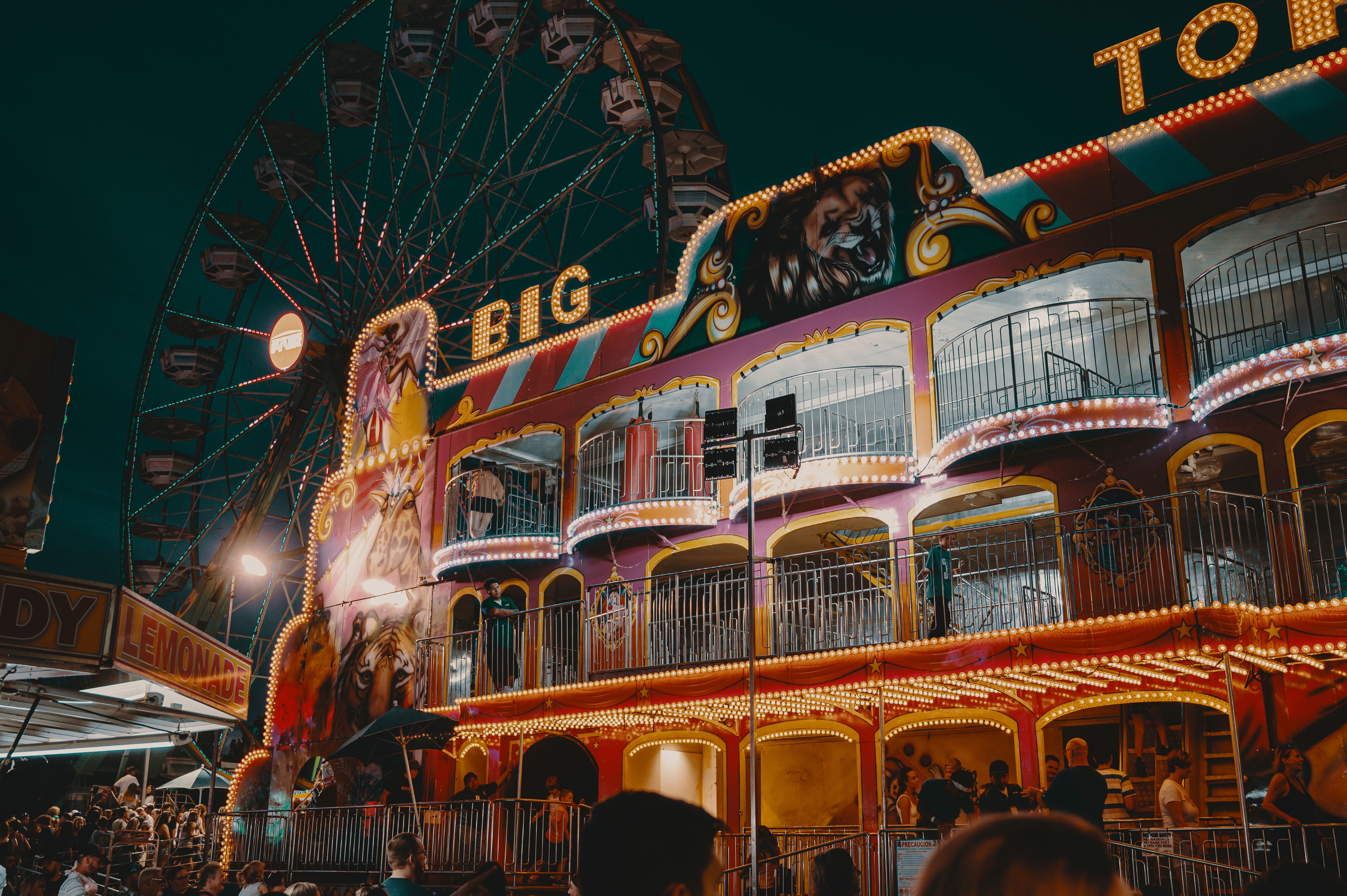 Amusement Park at Night · Free Stock Photo