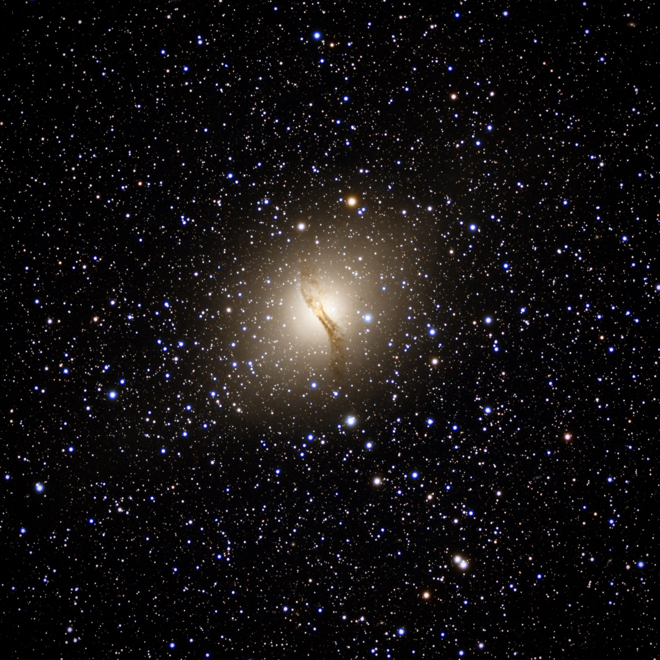 Impresionante Vista De Una Galaxia Lenticular En El Espacio Profundo ...