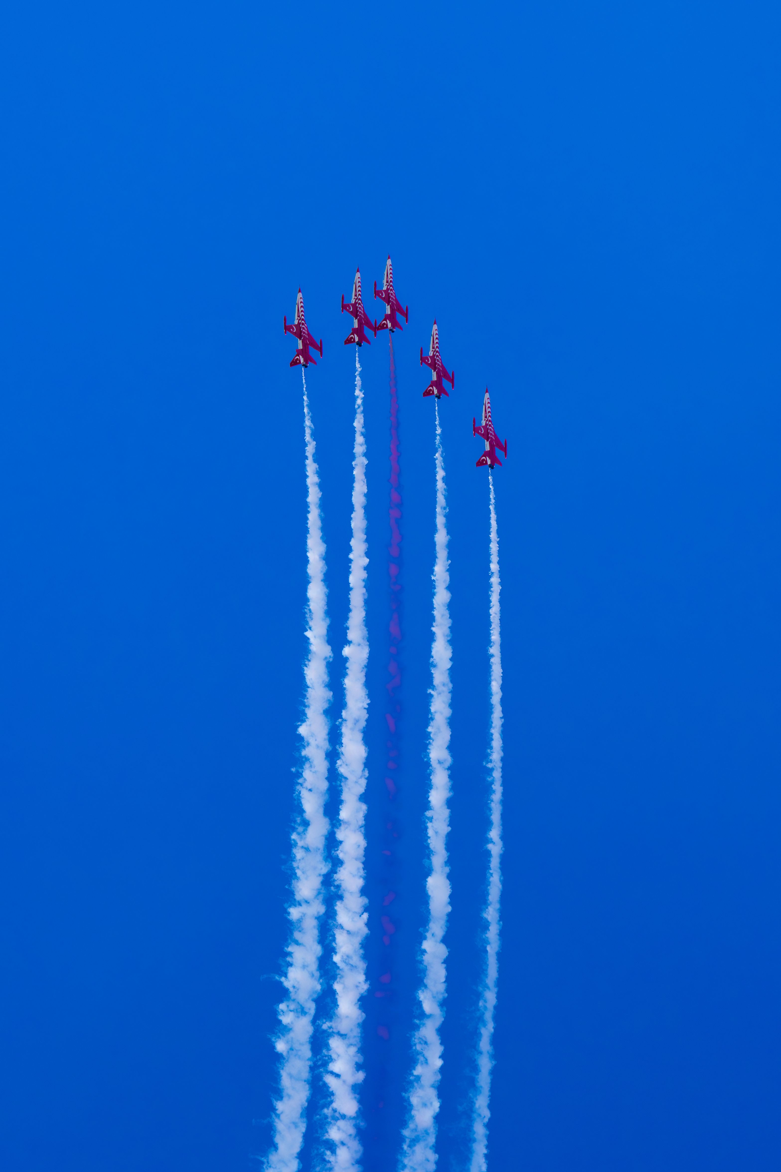 Turkish Stars Aerobatic Jets in Formation · Free Stock Photo