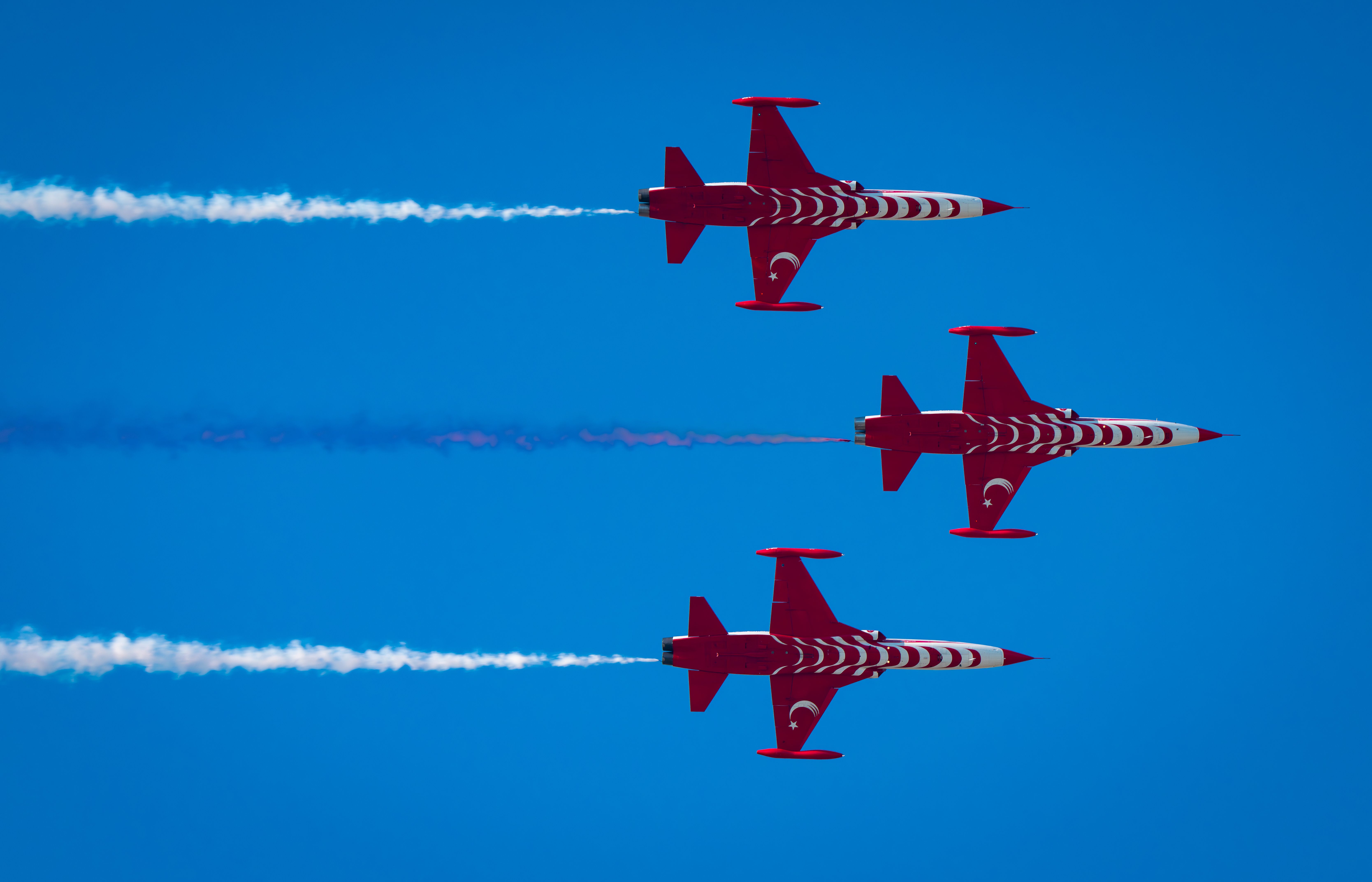 Turkish Stars Aerobatic Jets in Formation · Free Stock Photo