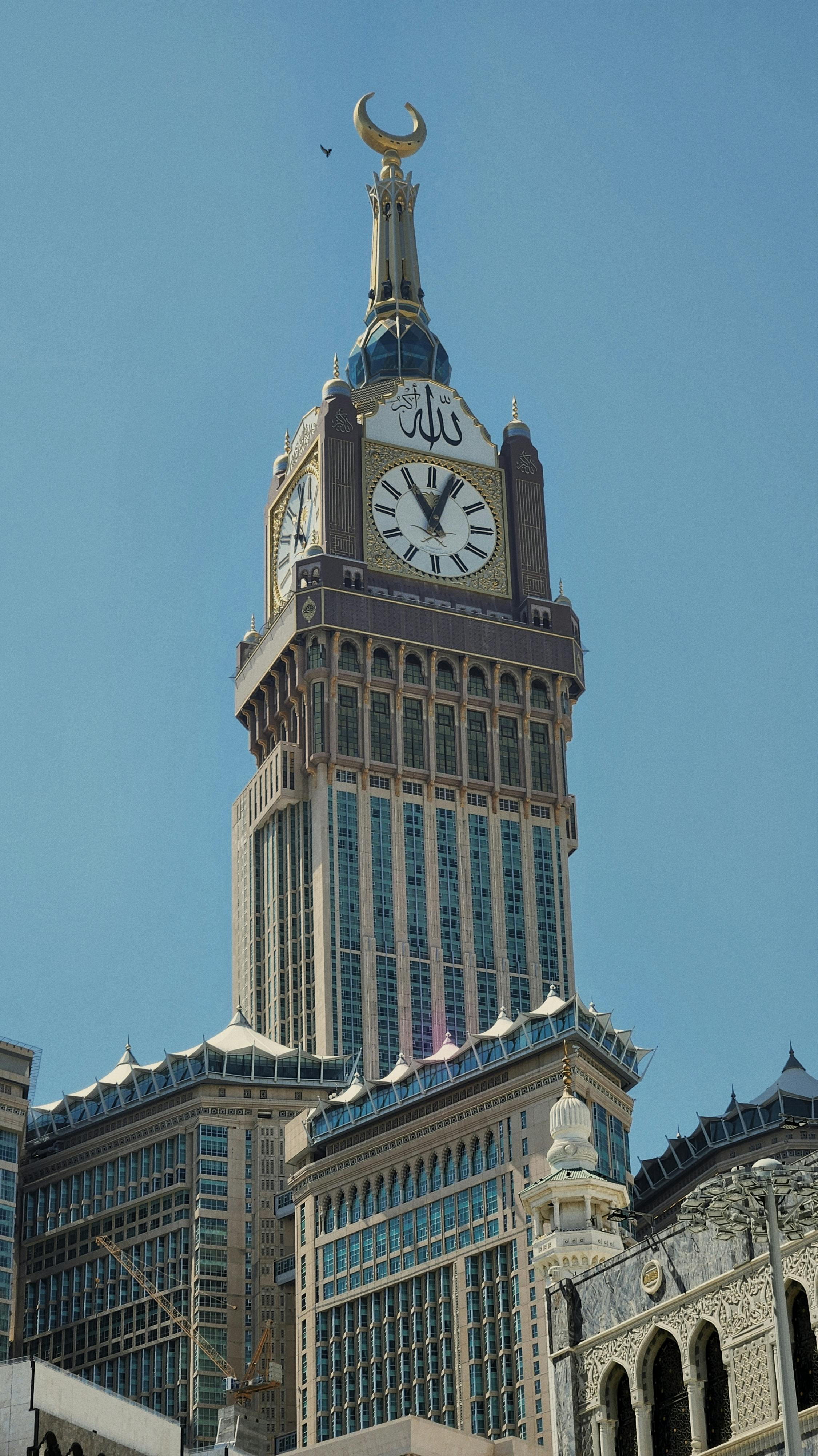 Majestic Makkah Royal Clock Tower in Saudi Arabia · Free Stock Photo