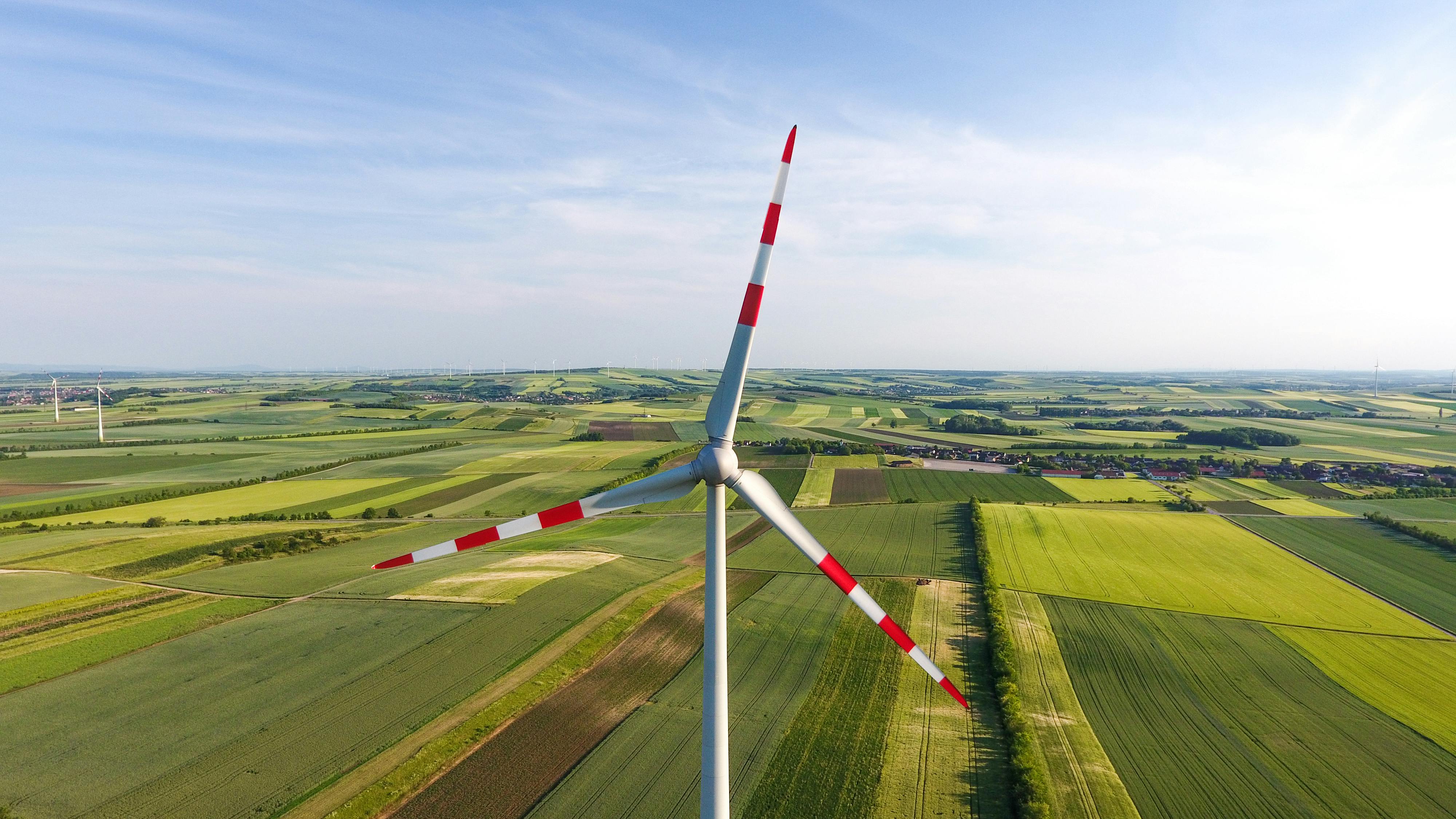 Aerial Photography of a Wind Turbine · Free Stock Photo