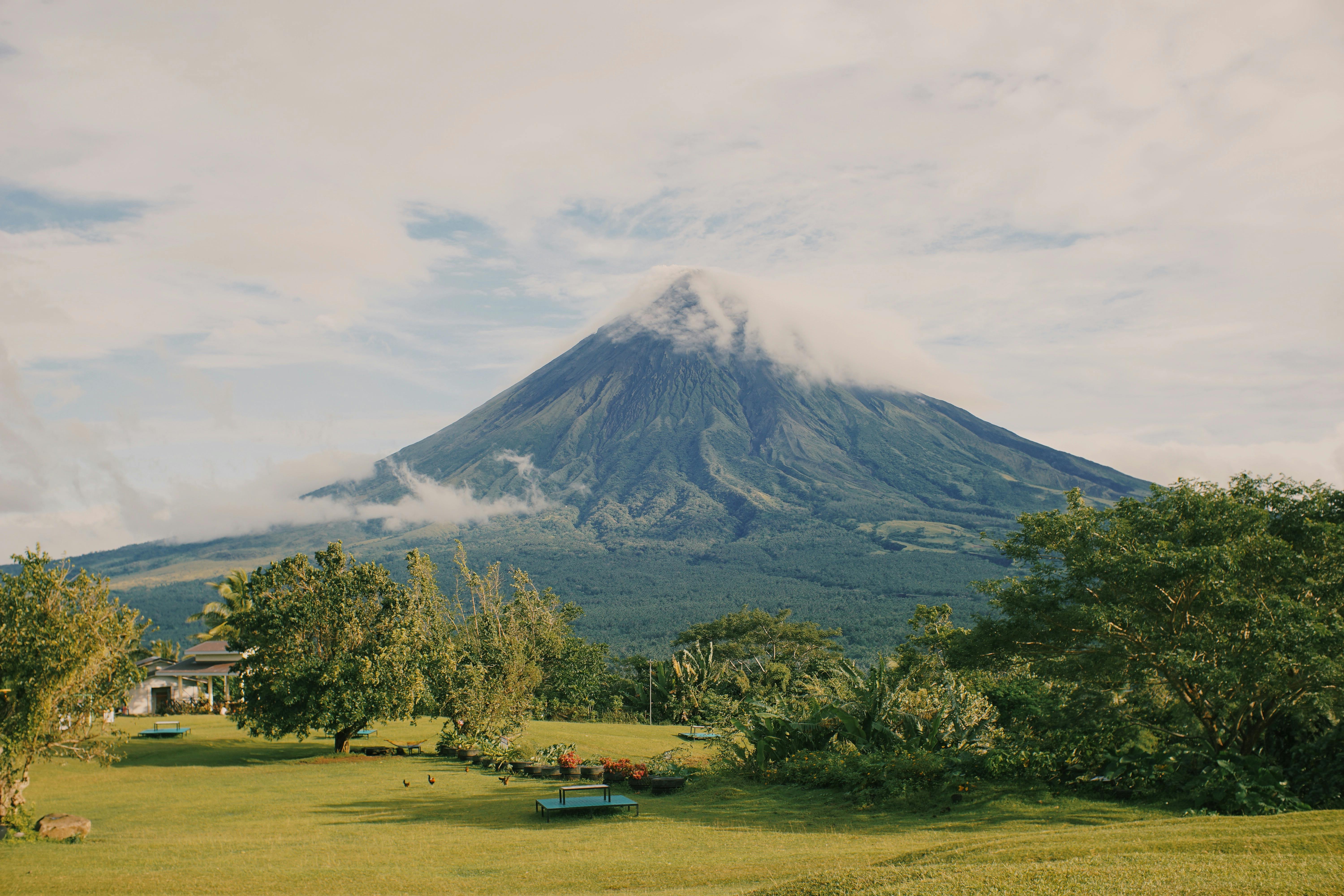 Majestic Landscape of Mayon Volcano in Summer · Free Stock Photo