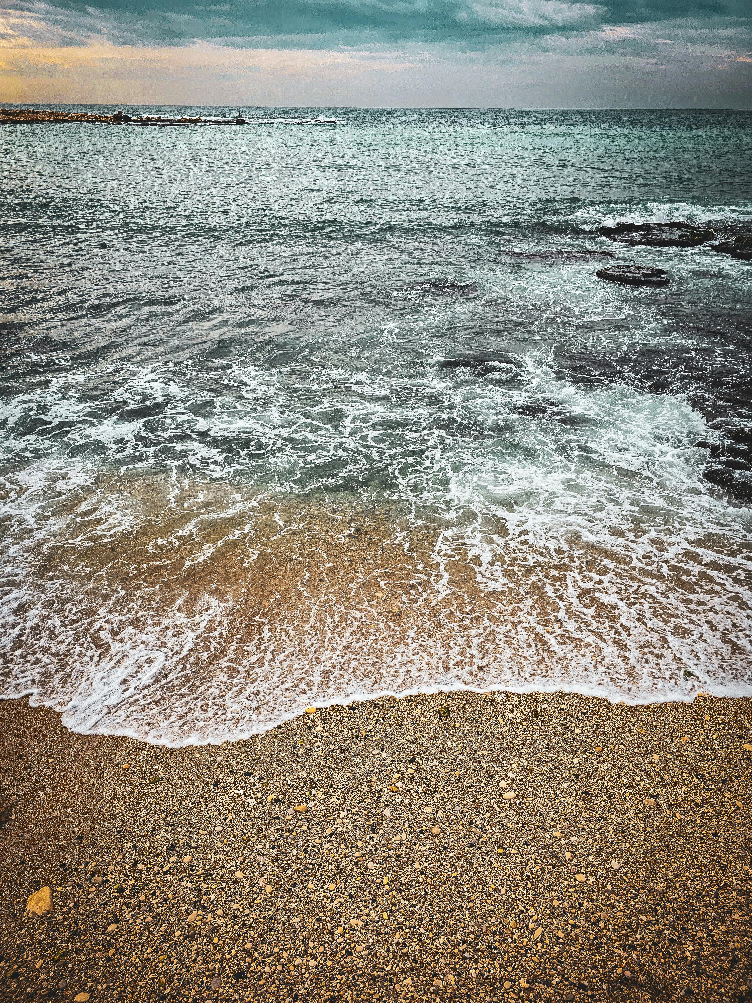 Serene Beach View in Batroun, Lebanon · Free Stock Photo