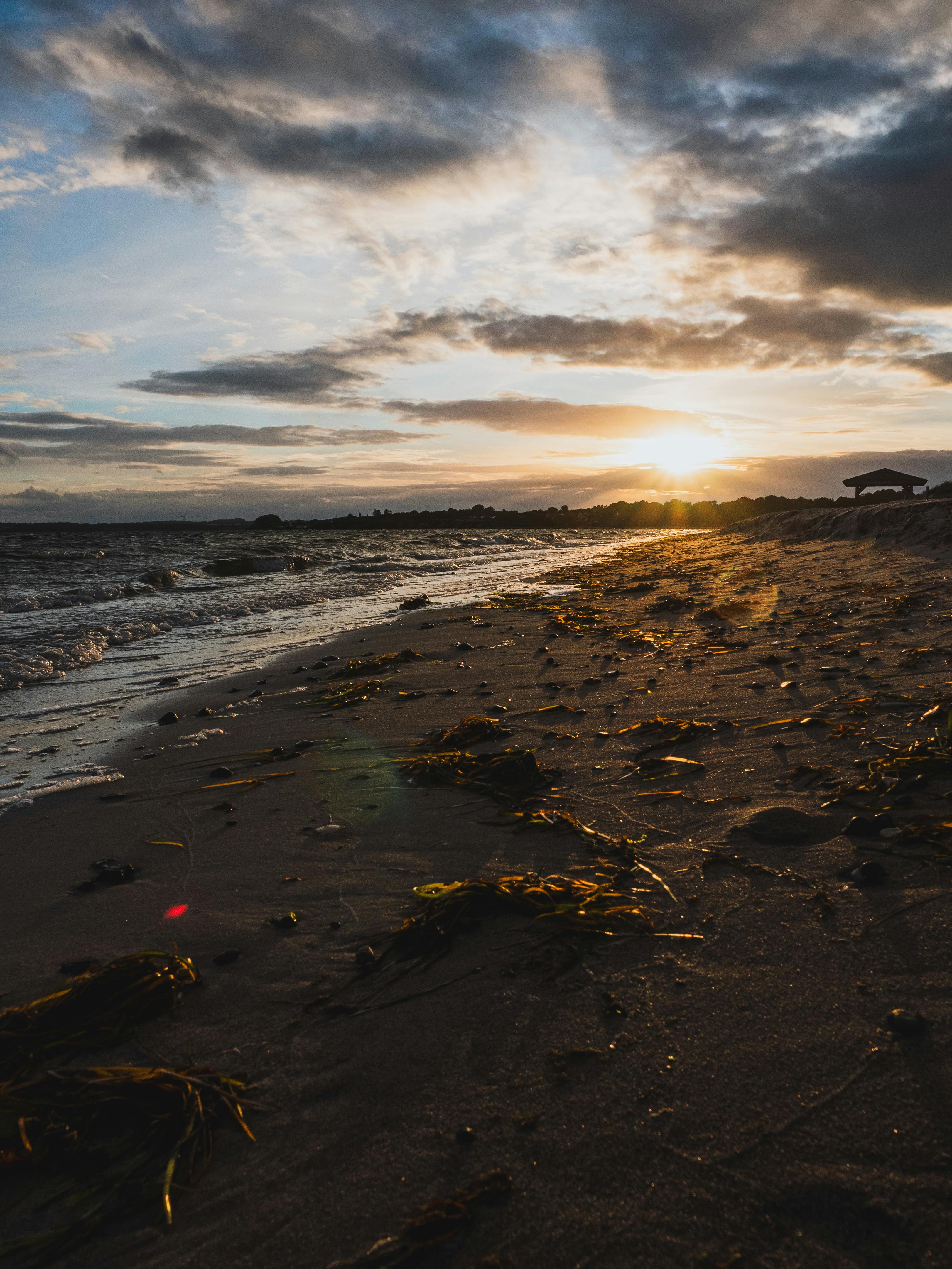 Sunset Over Baltic Sea Beach in Germany · Free Stock Photo