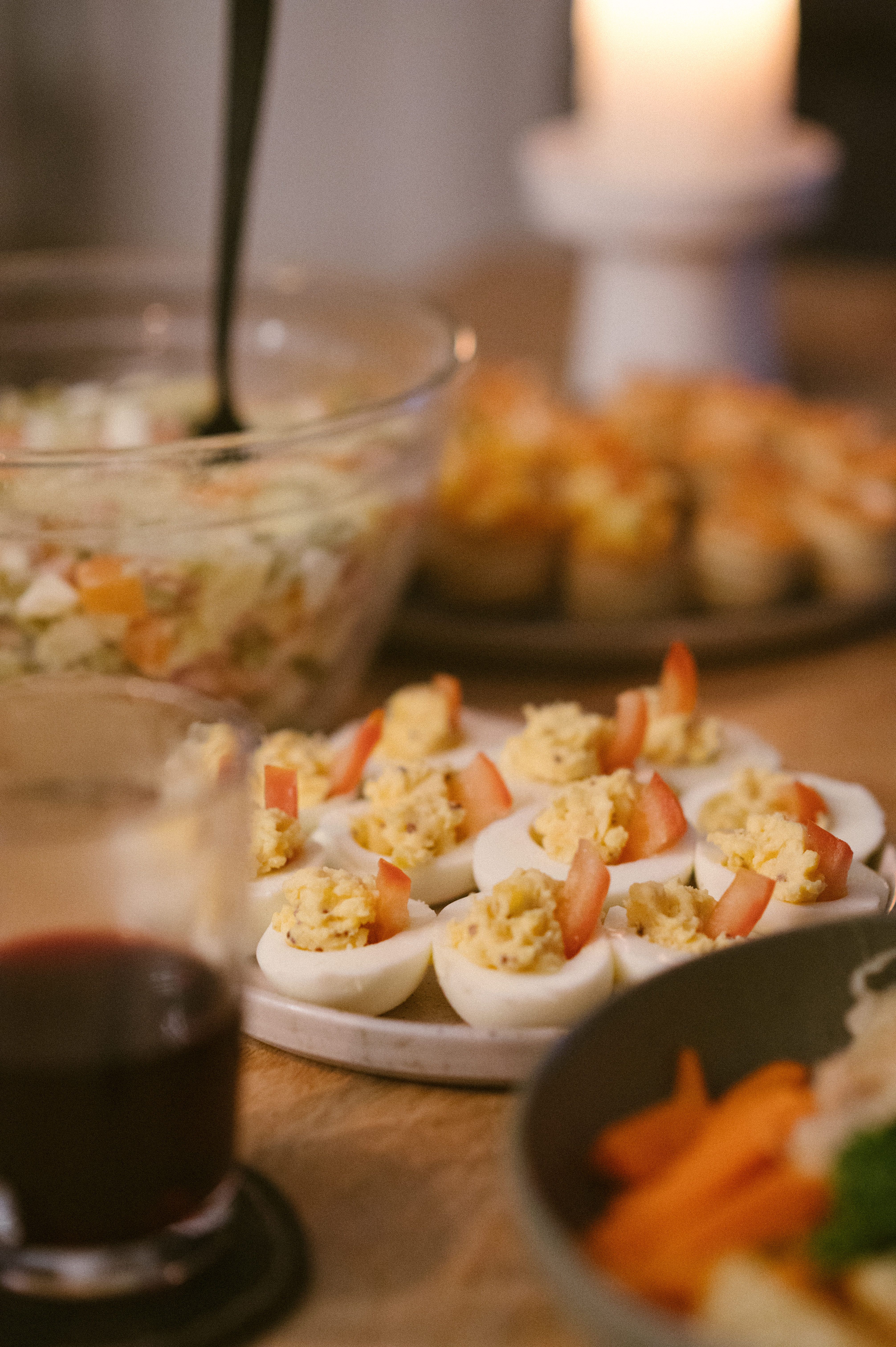 Cozy Winter Holiday Dinner with Traditional Dishes · Free Stock Photo