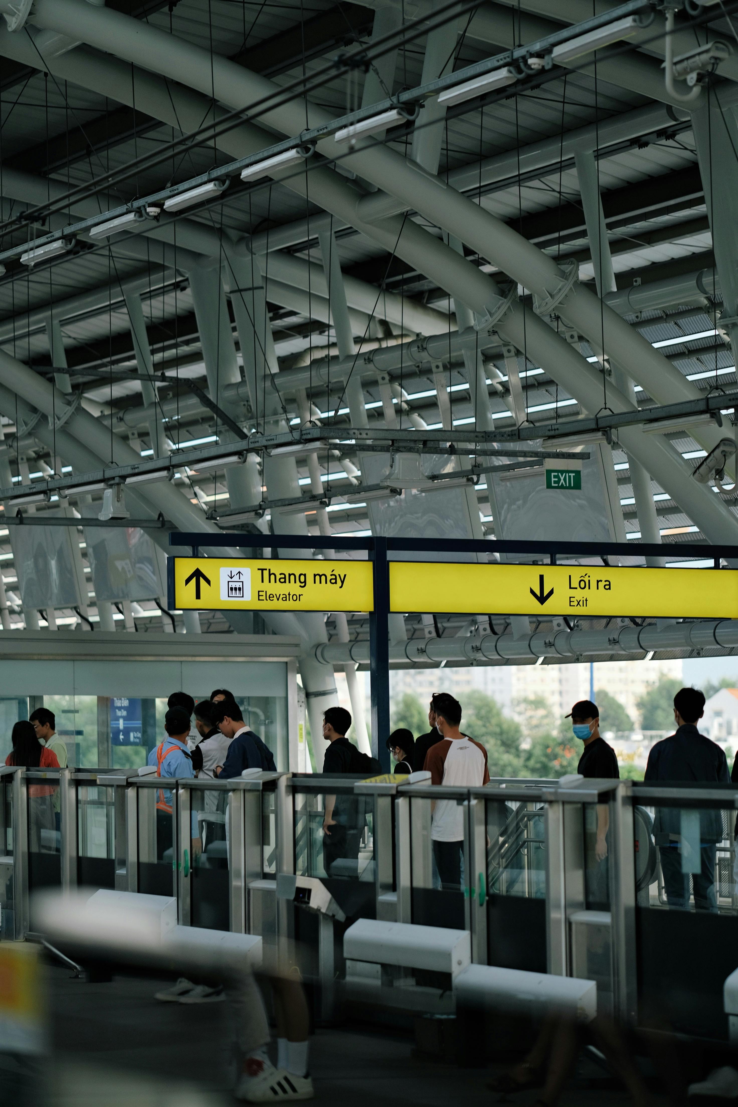 Busy Metro Station in Modern Vietnamese City · Free Stock Photo