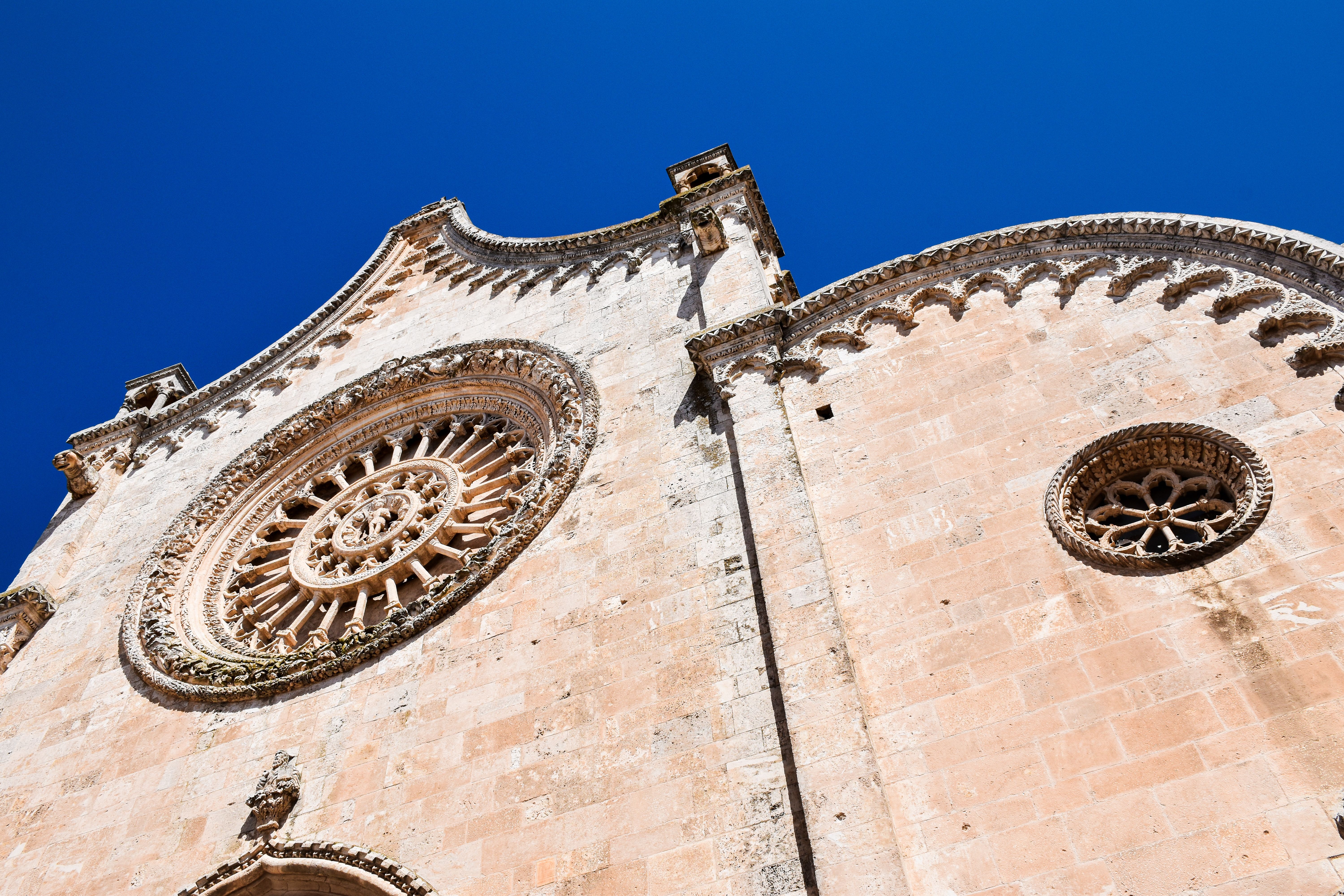Stunning Apulian Romanesque Church Facade · Free Stock Photo