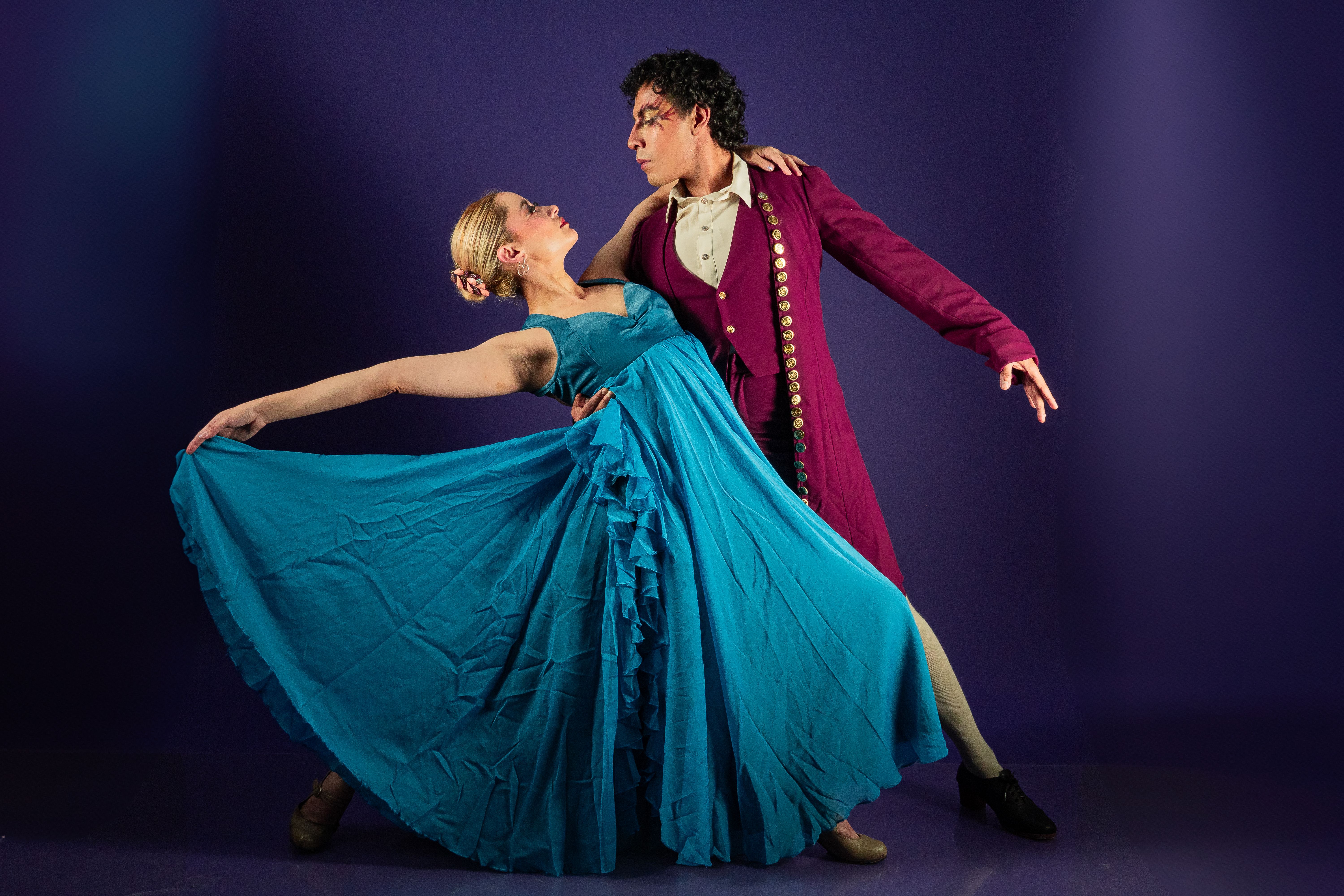 Dynamic Studio Portrait of Flamenco Dance Duo · Free Stock Photo