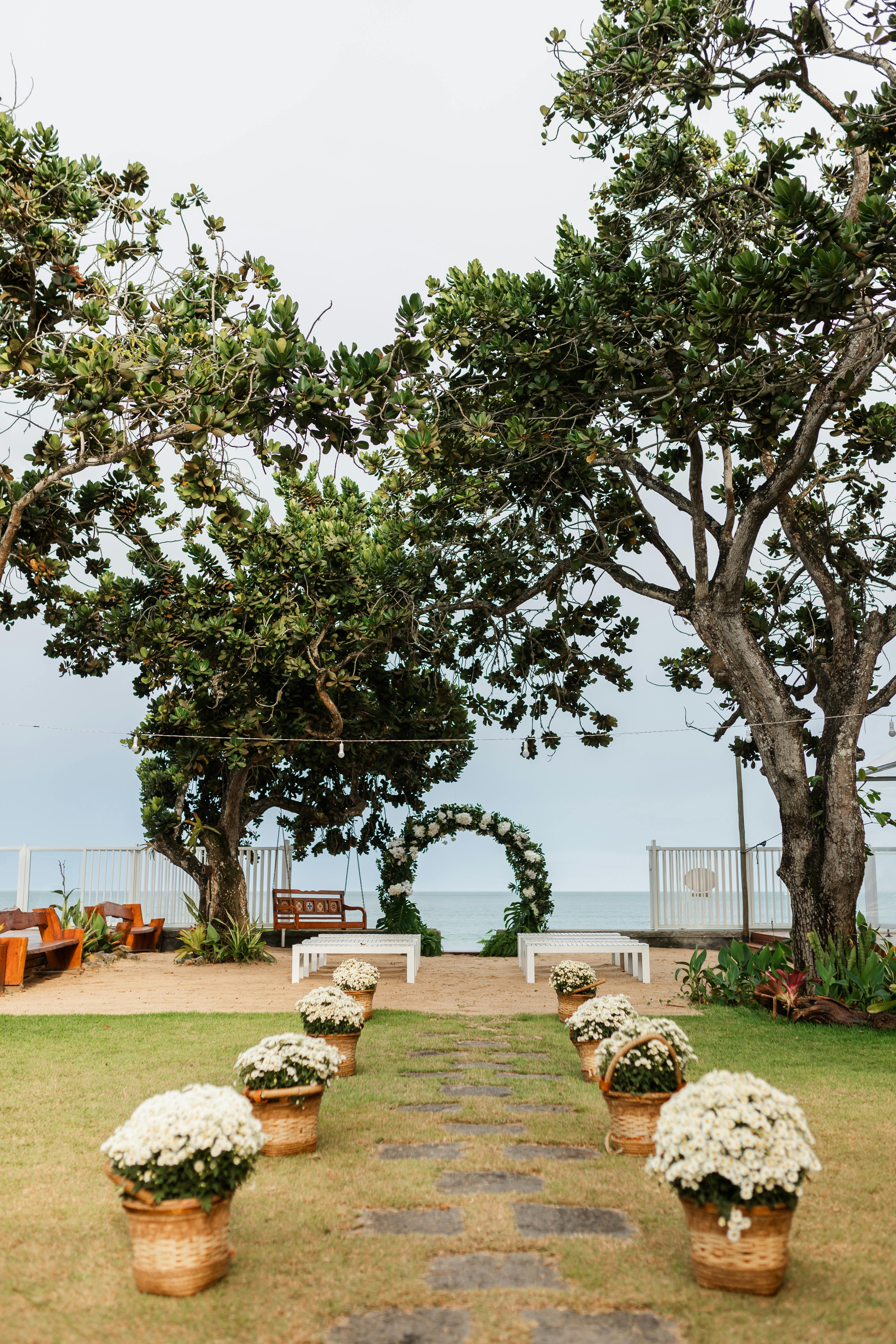 Beautiful Outdoor Seaside Wedding Venue · Free Stock Photo