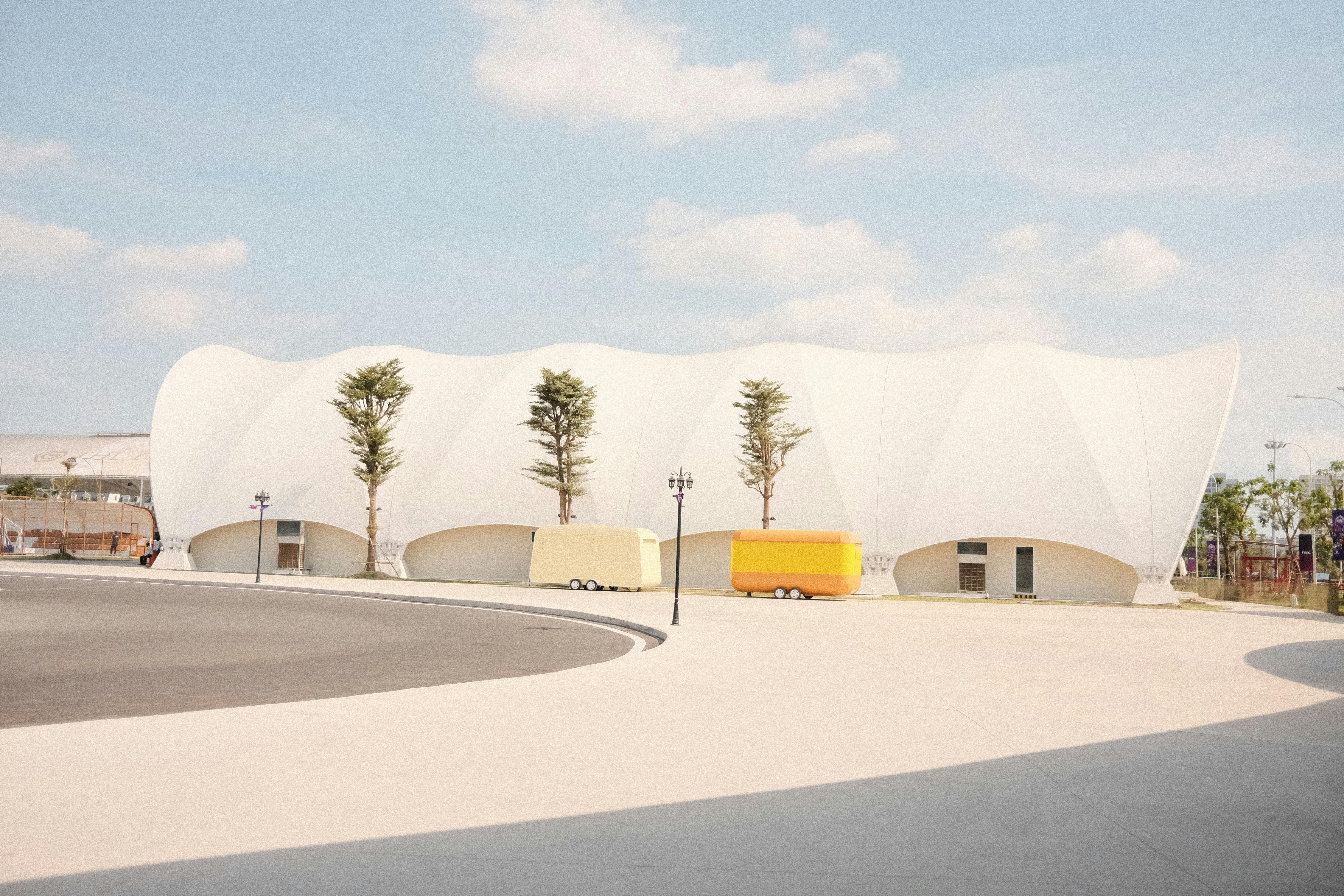 Modern Architectural Structure with Unique Design · Free Stock Photo