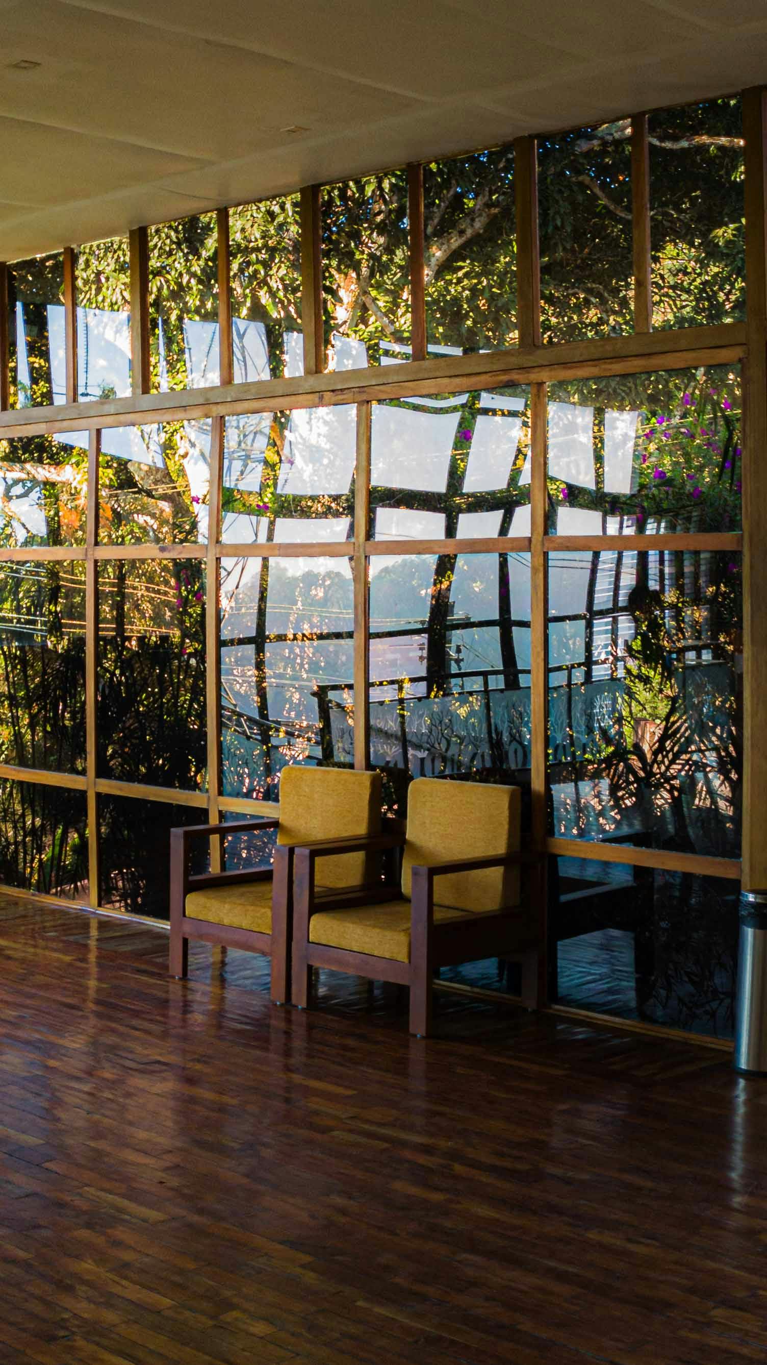 Sunlit Room with Window Reflections · Free Stock Photo