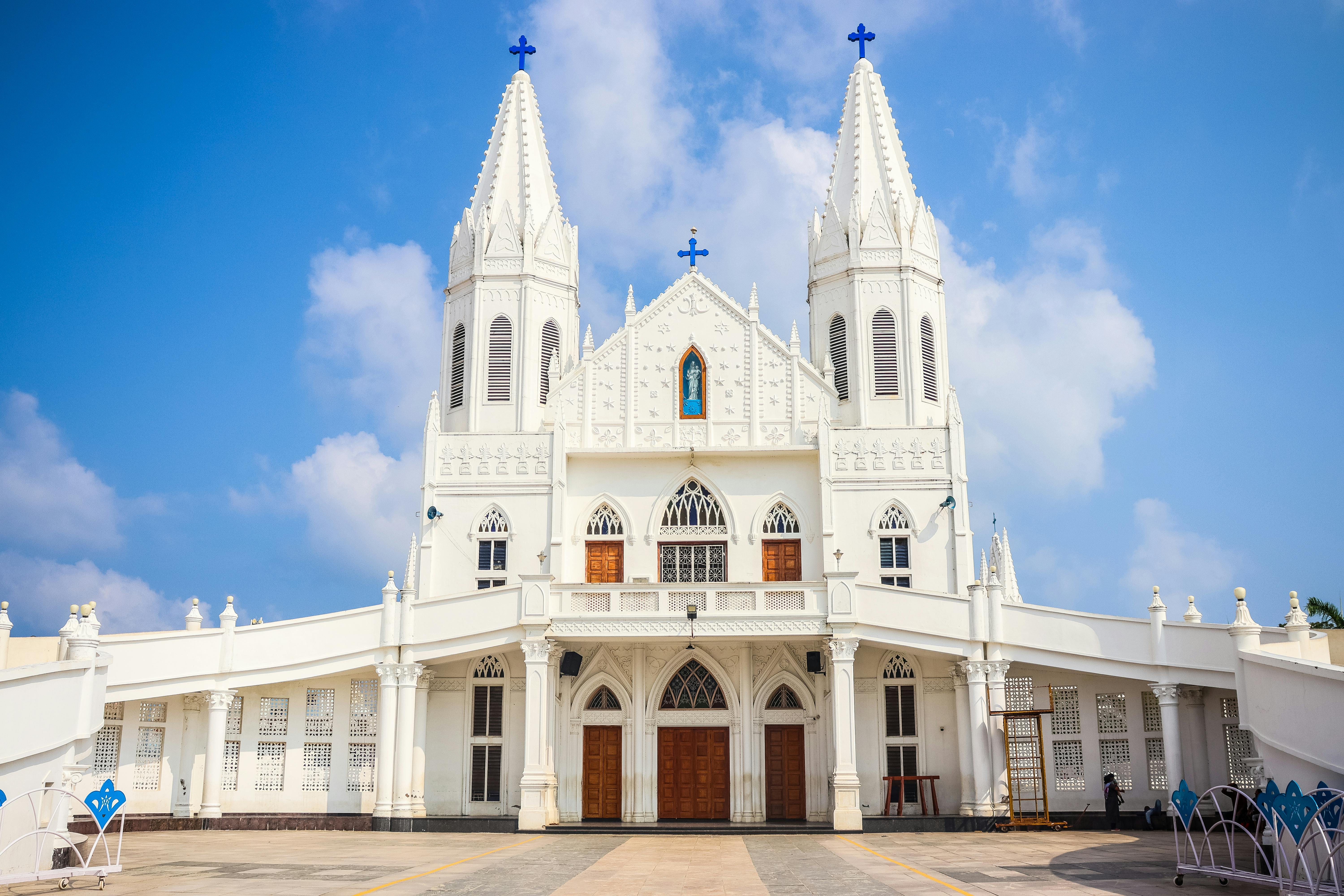 Stunning Architecture of Velankanni Church · Free Stock Photo