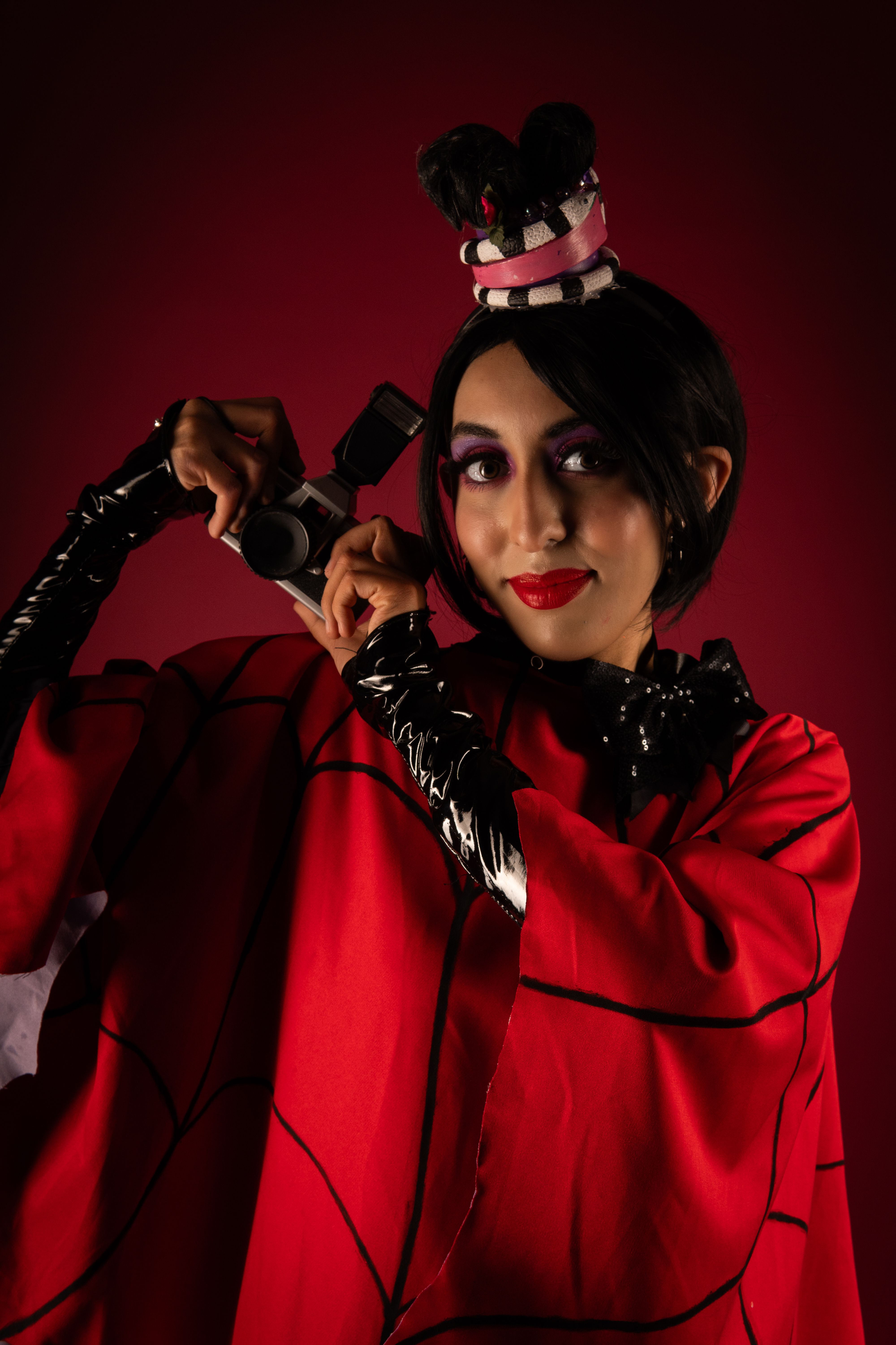 Creative Cosplay Portrait with a Red Theme · Free Stock Photo