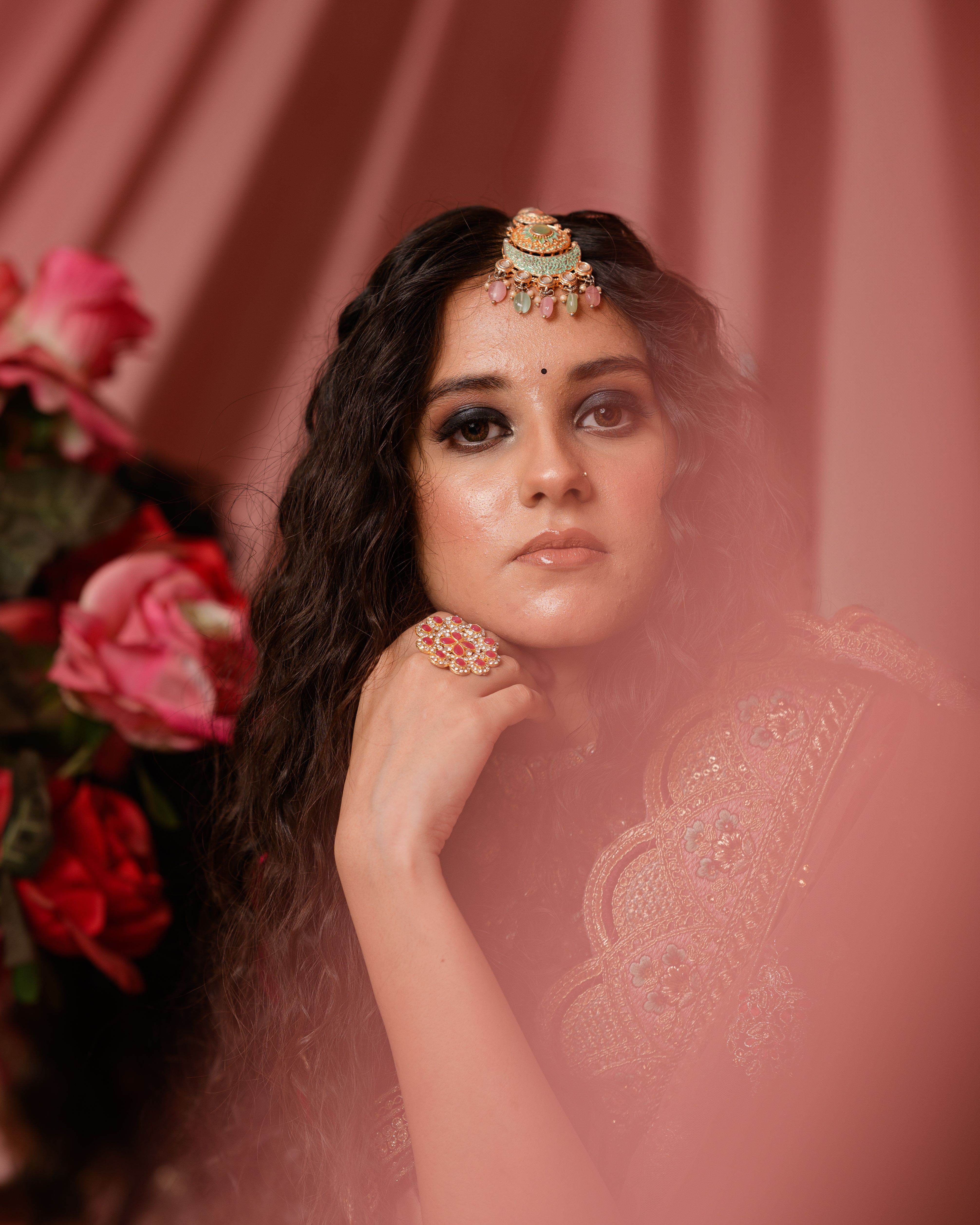 Elegant Portrait of Woman in Traditional Indian Attire · Free Stock Photo