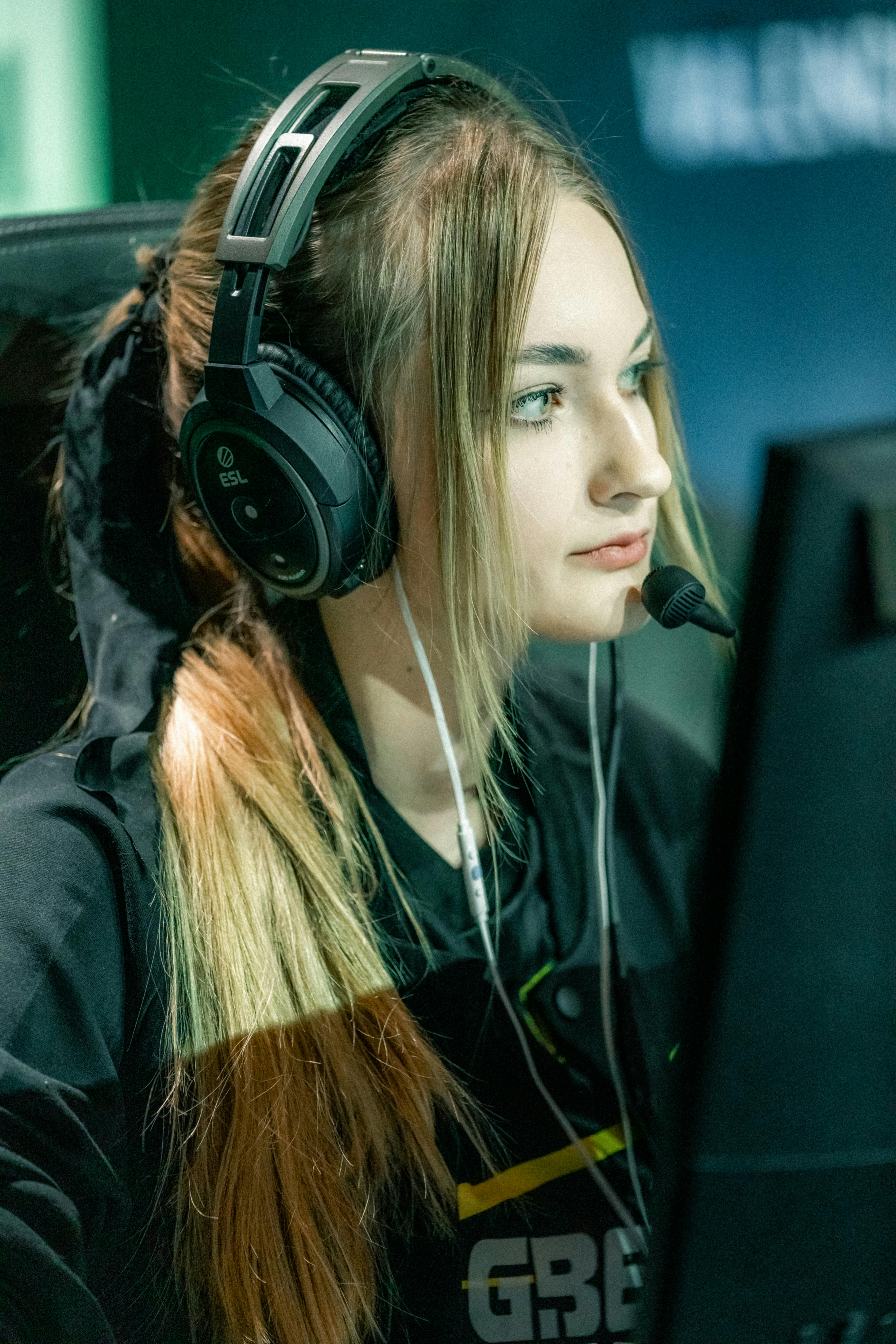 Woman Playing Computer Game · Free Stock Photo