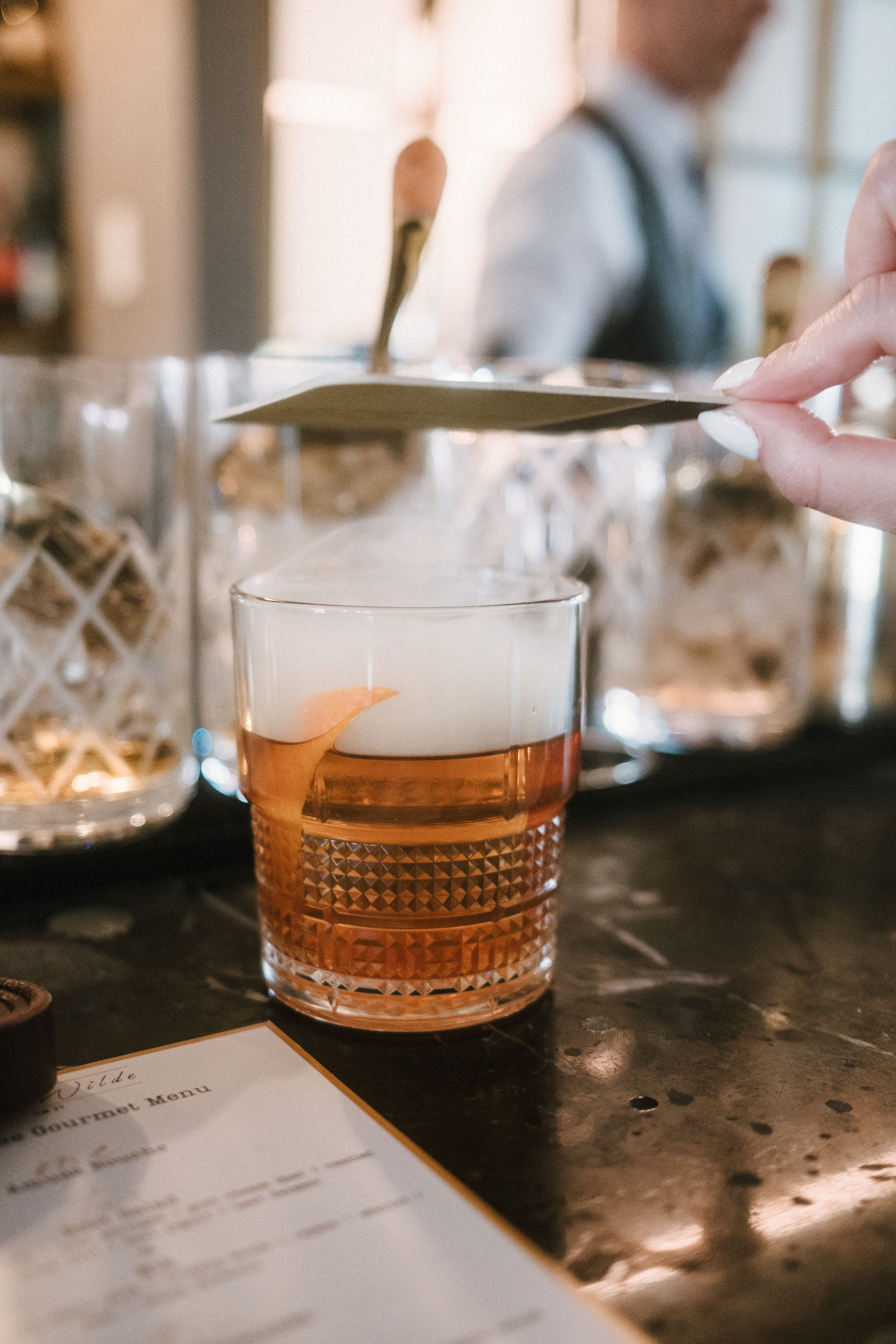 Close-up of a Craft Cocktail at a Bar · Free Stock Photo