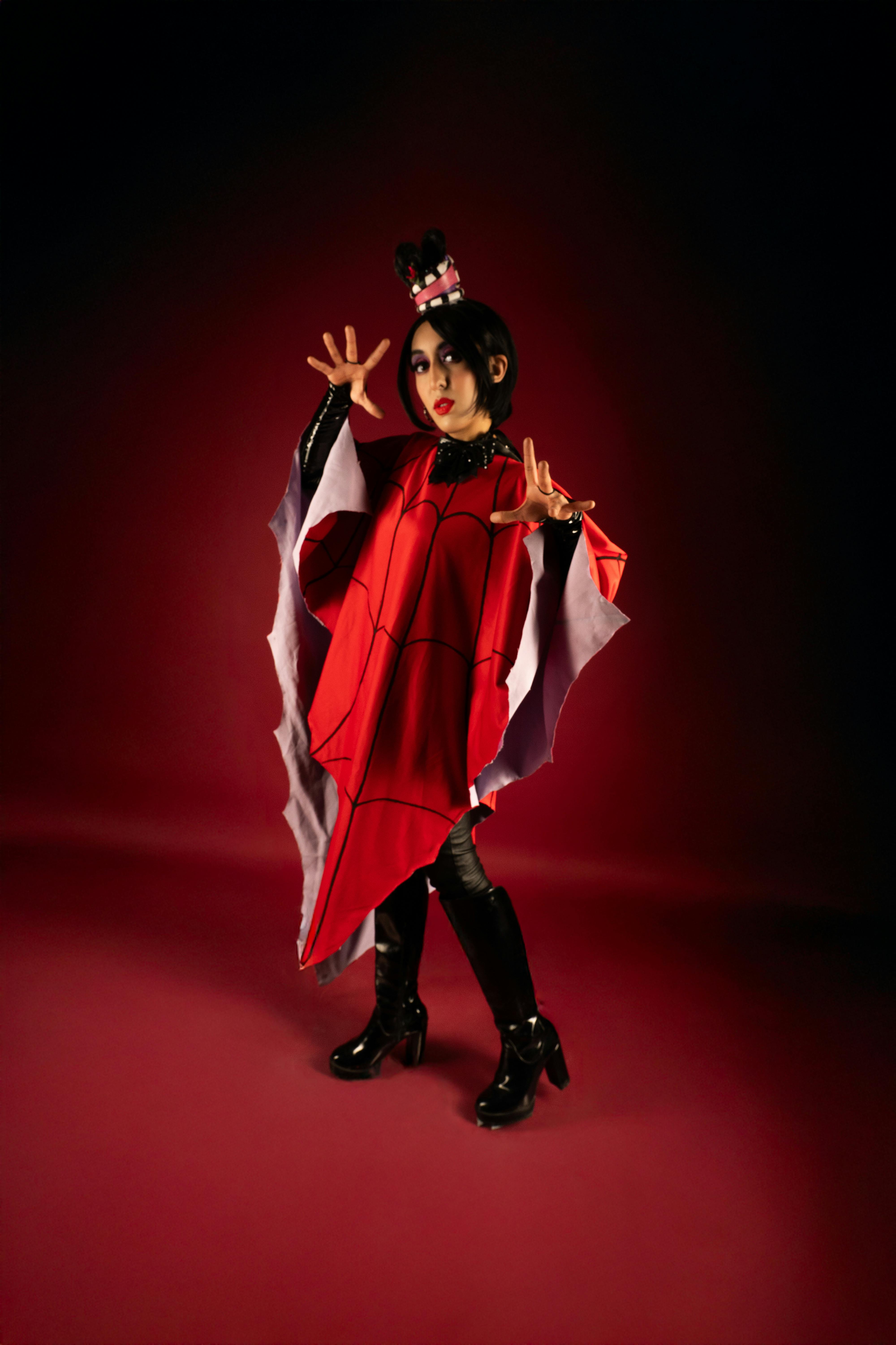 Colorful Cosplay Portrait with Tim Burton Style · Free Stock Photo