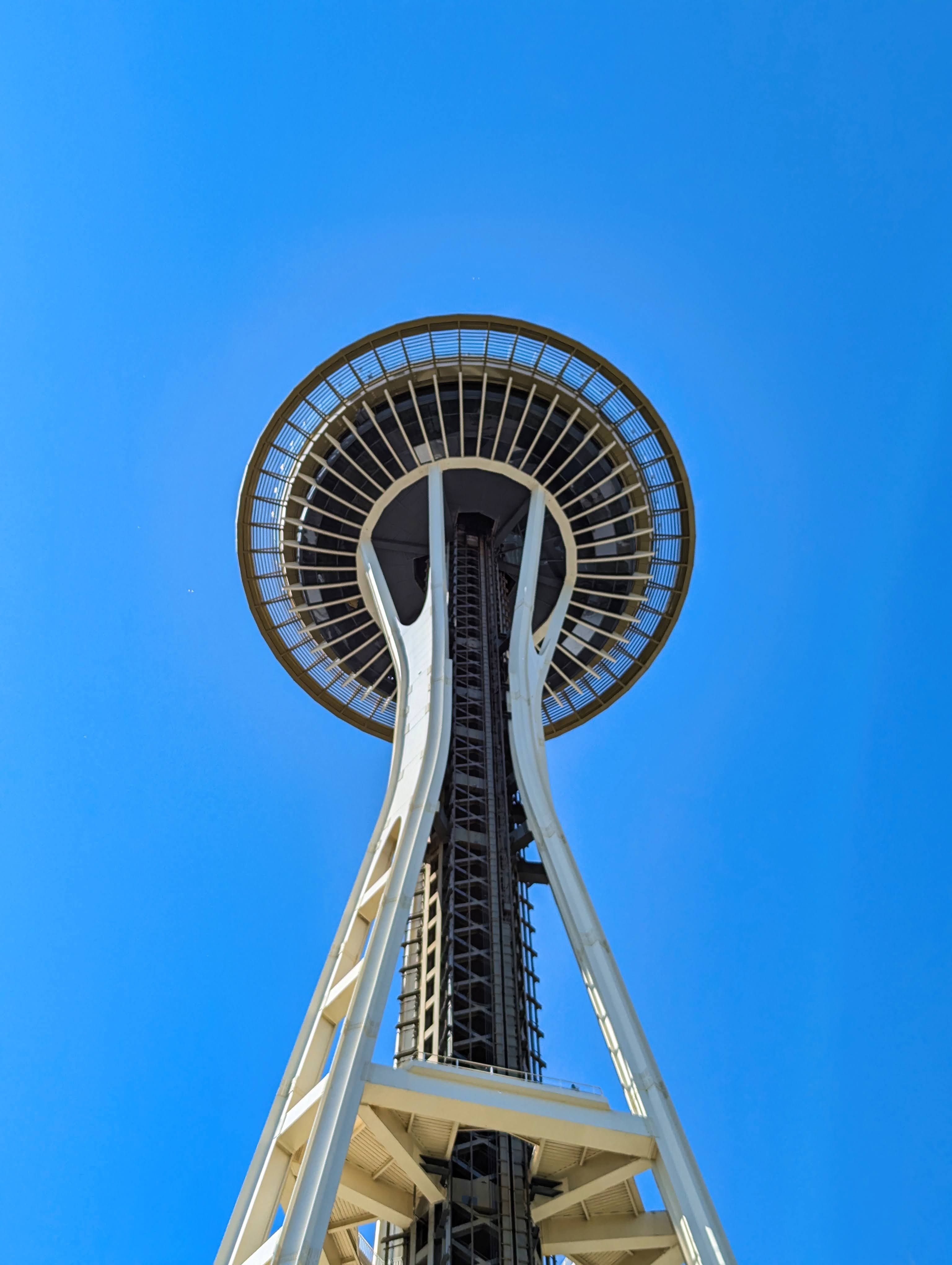 Space Needle Against Clear Blue Sky · Free Stock Photo
