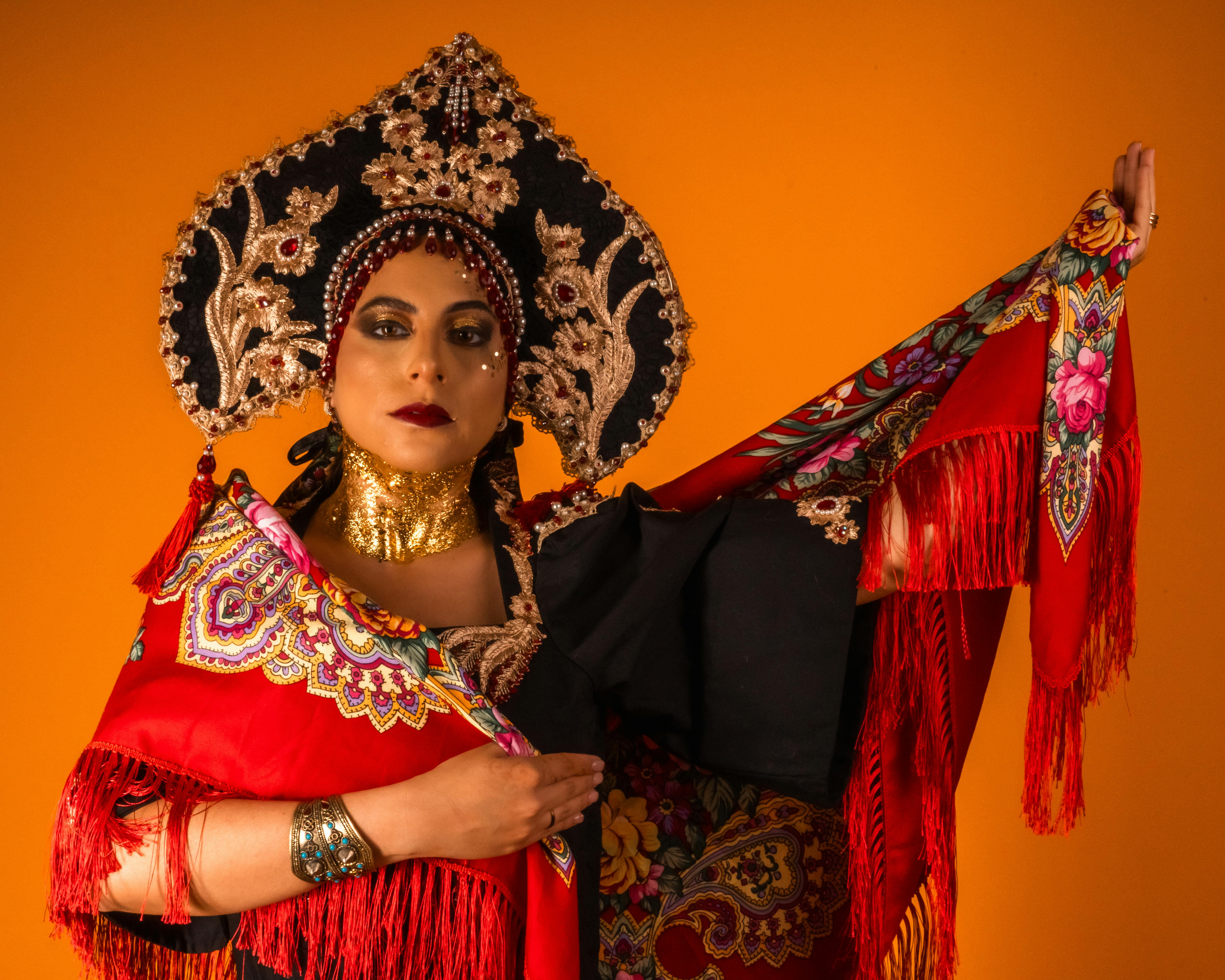 Captivating Traditional Romani Dance Portrait · Free Stock Photo