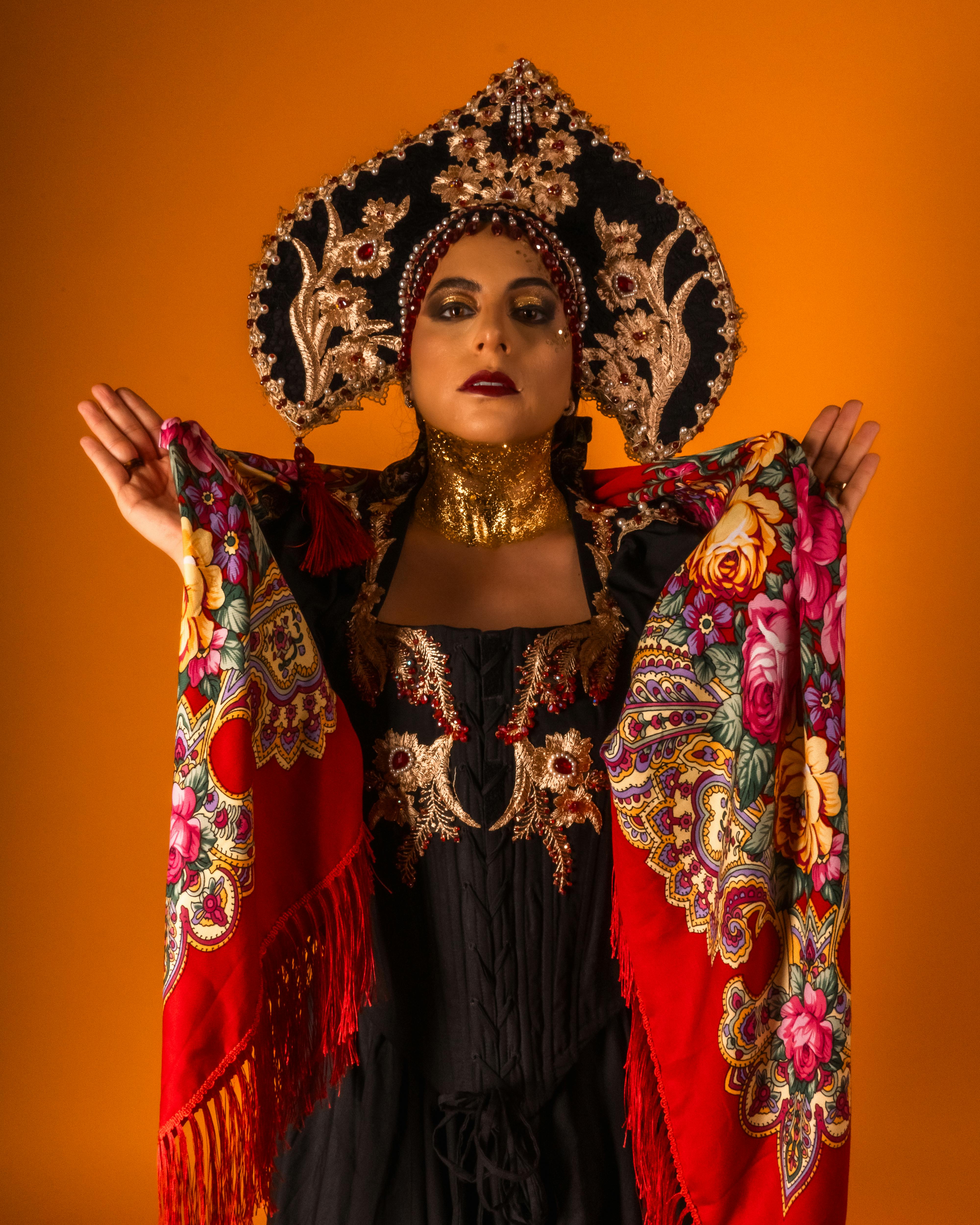 Dancer in Traditional Eastern European Costume · Free Stock Photo